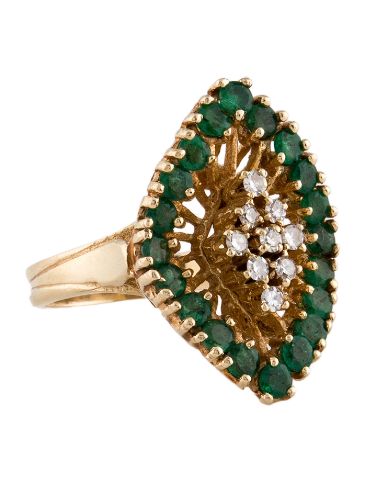 Tiffany & Co. 18K Diamond Enchant Flower Ring - 18K Rose Gold Cocktail ...