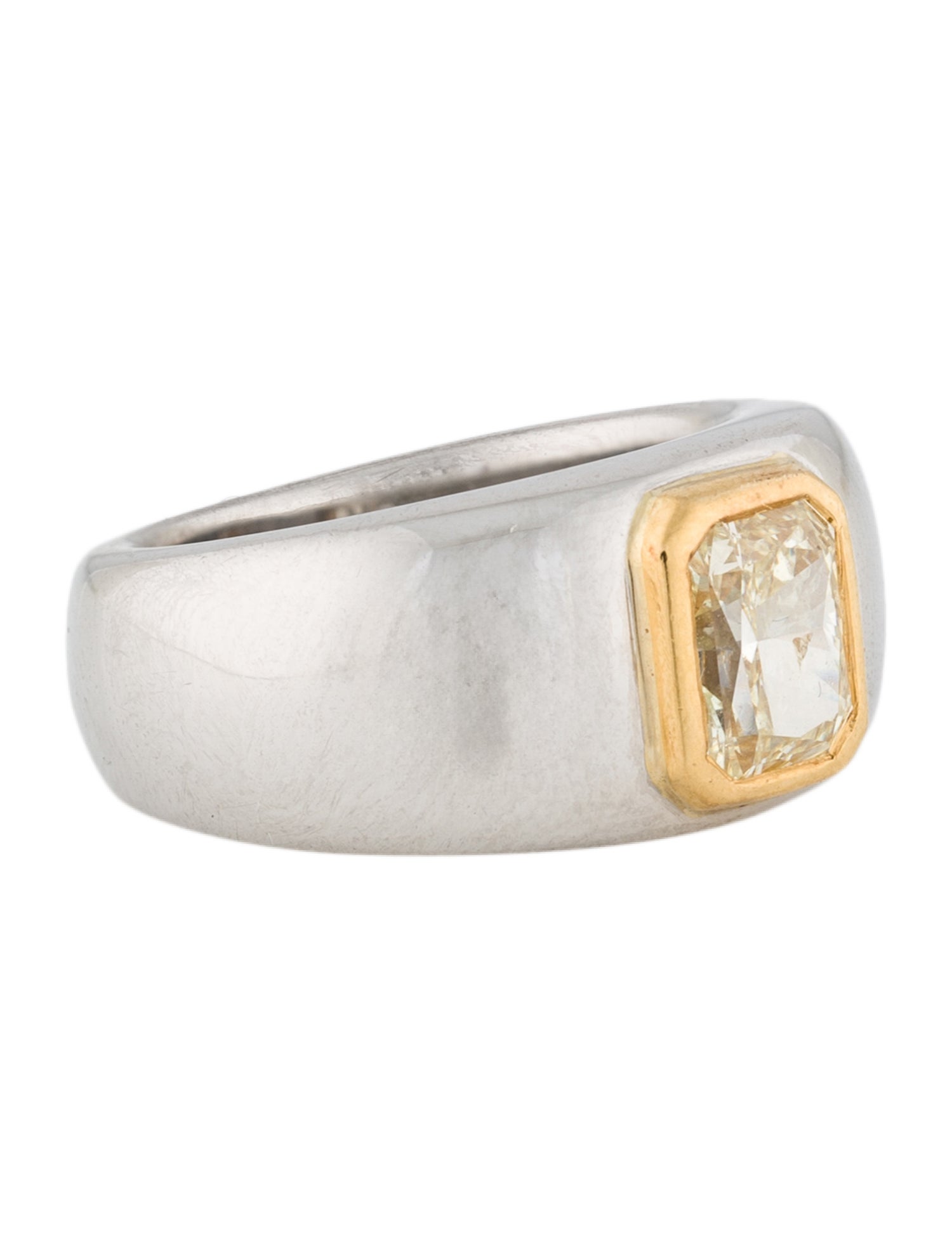 Ring Platinum 2.17ctw Diamond Signet Ring - Signet Ring, Rings ...