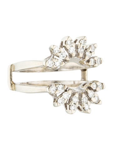 14K Diamond Wedding Ring Jacket - Rings - RRING29873 | The RealReal