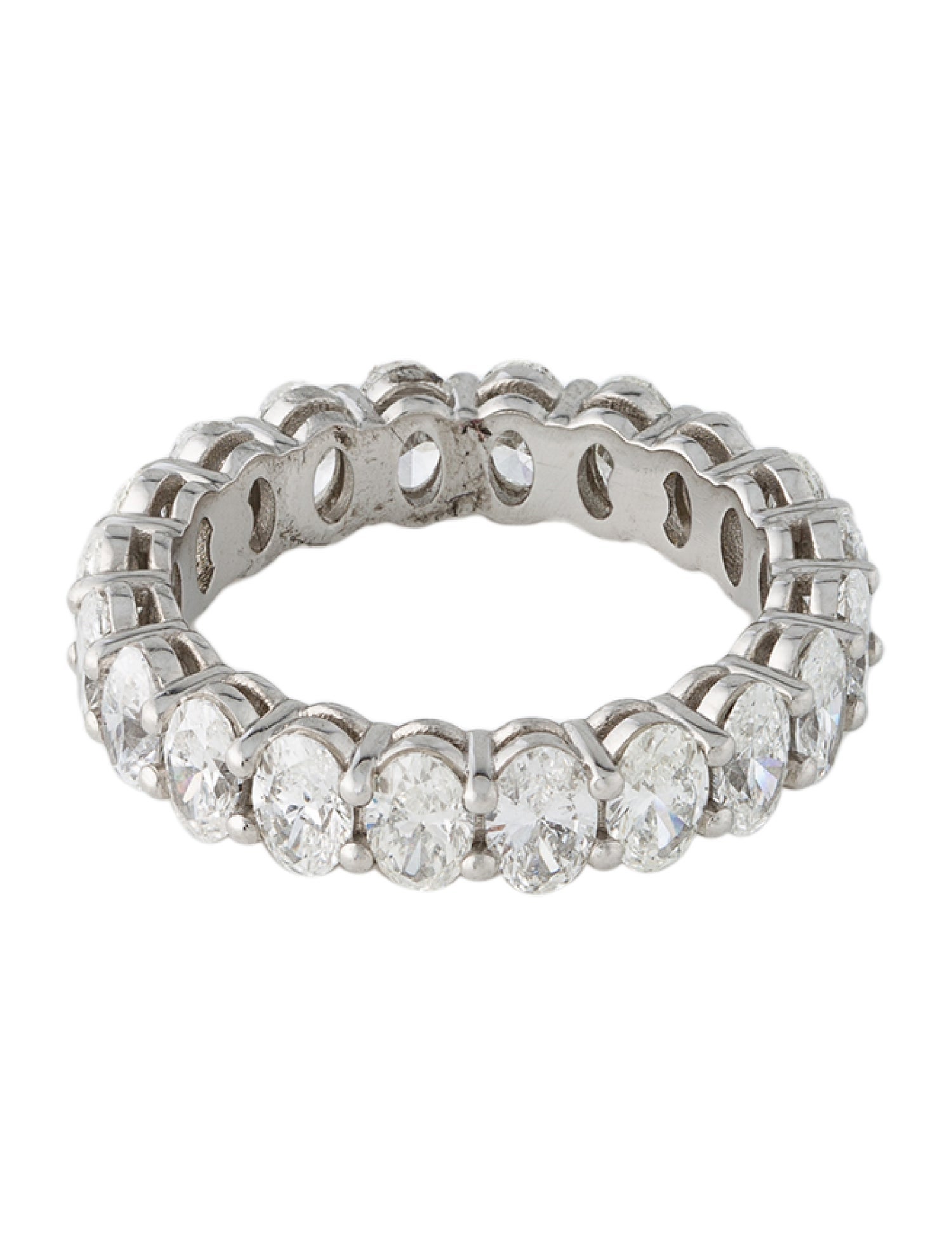 Daniella Design 14K 5.19ctw Diamond Eternity Band - Rhodium-Plated 14K ...