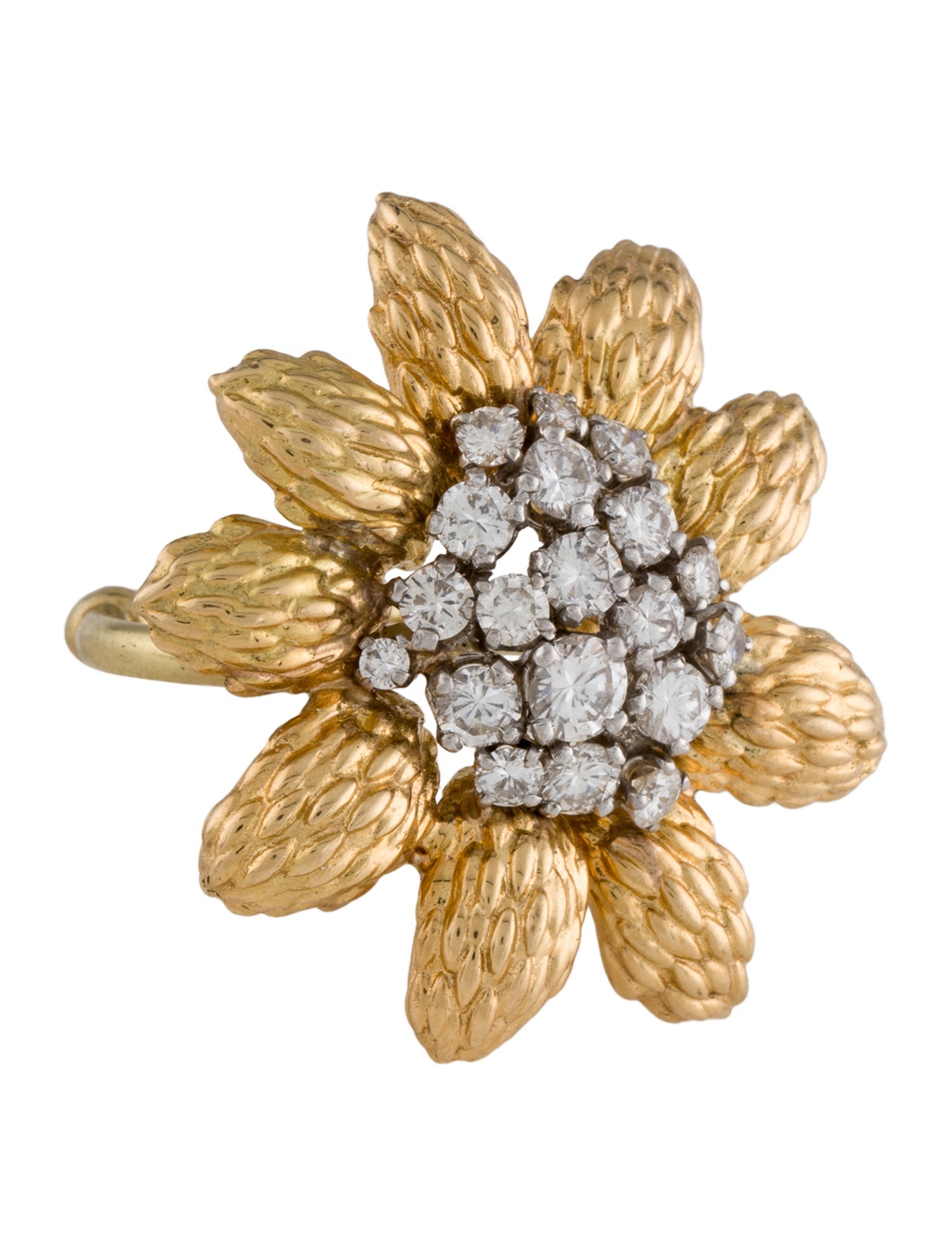 Chopard 18K Diamond Happy Diamonds Cocktail Ring - Rhodium-Plated 18K ...