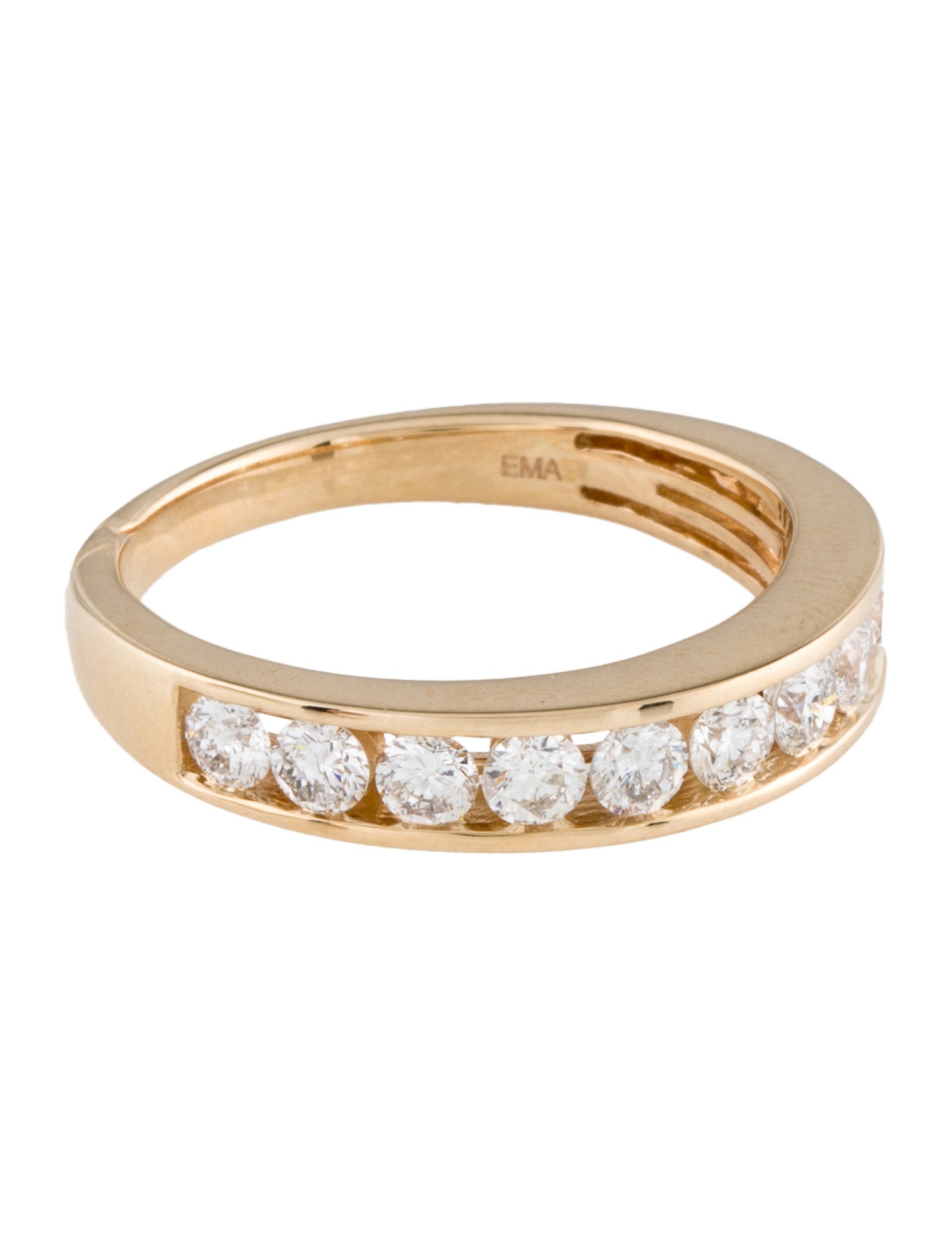 Ring 14K Diamond Band Ring - 14K Yellow Gold Band, Rings - RRING307108 ...
