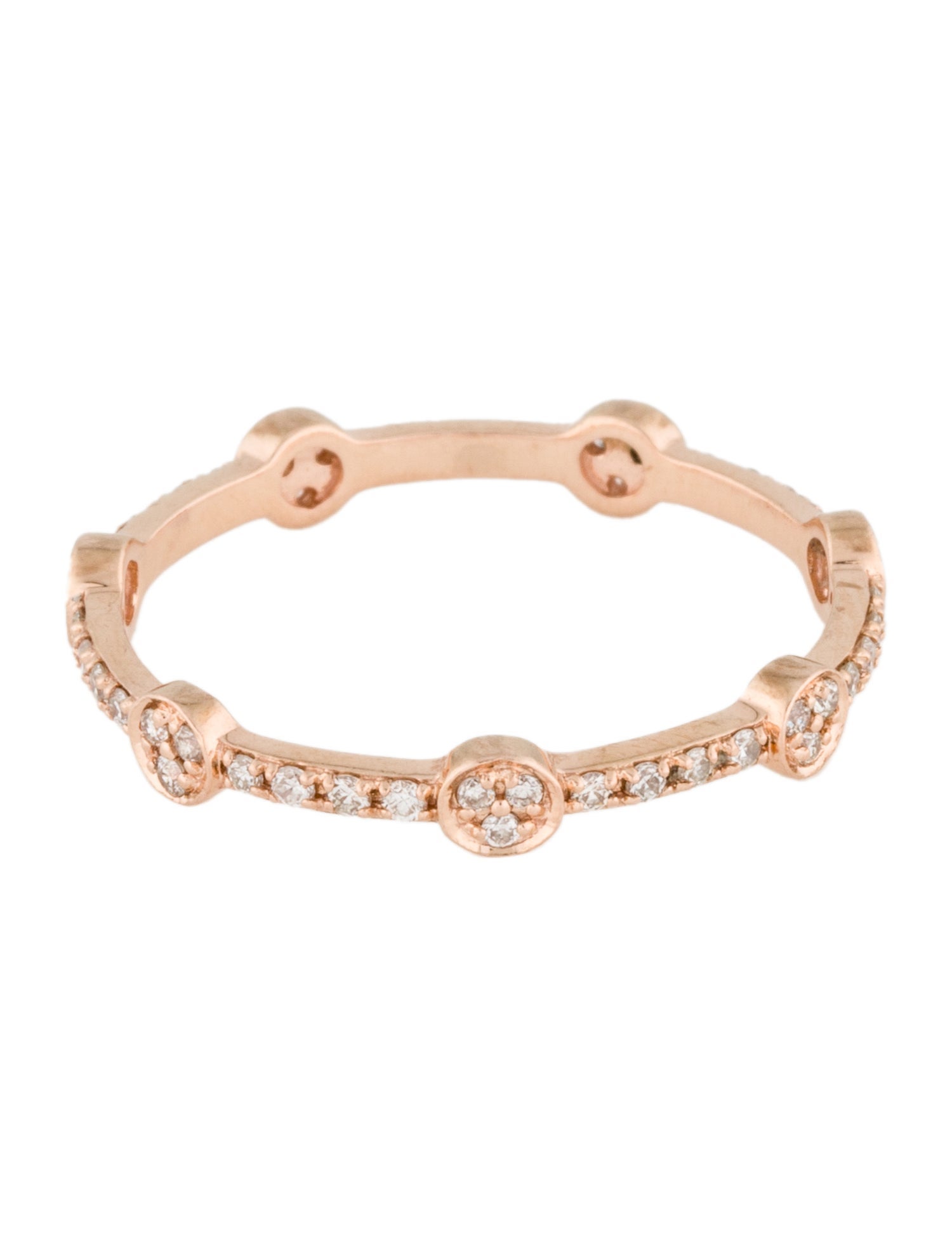 Ring Oro Alexander 14K Diamond Band - 14K Rose Gold Band, Rings ...