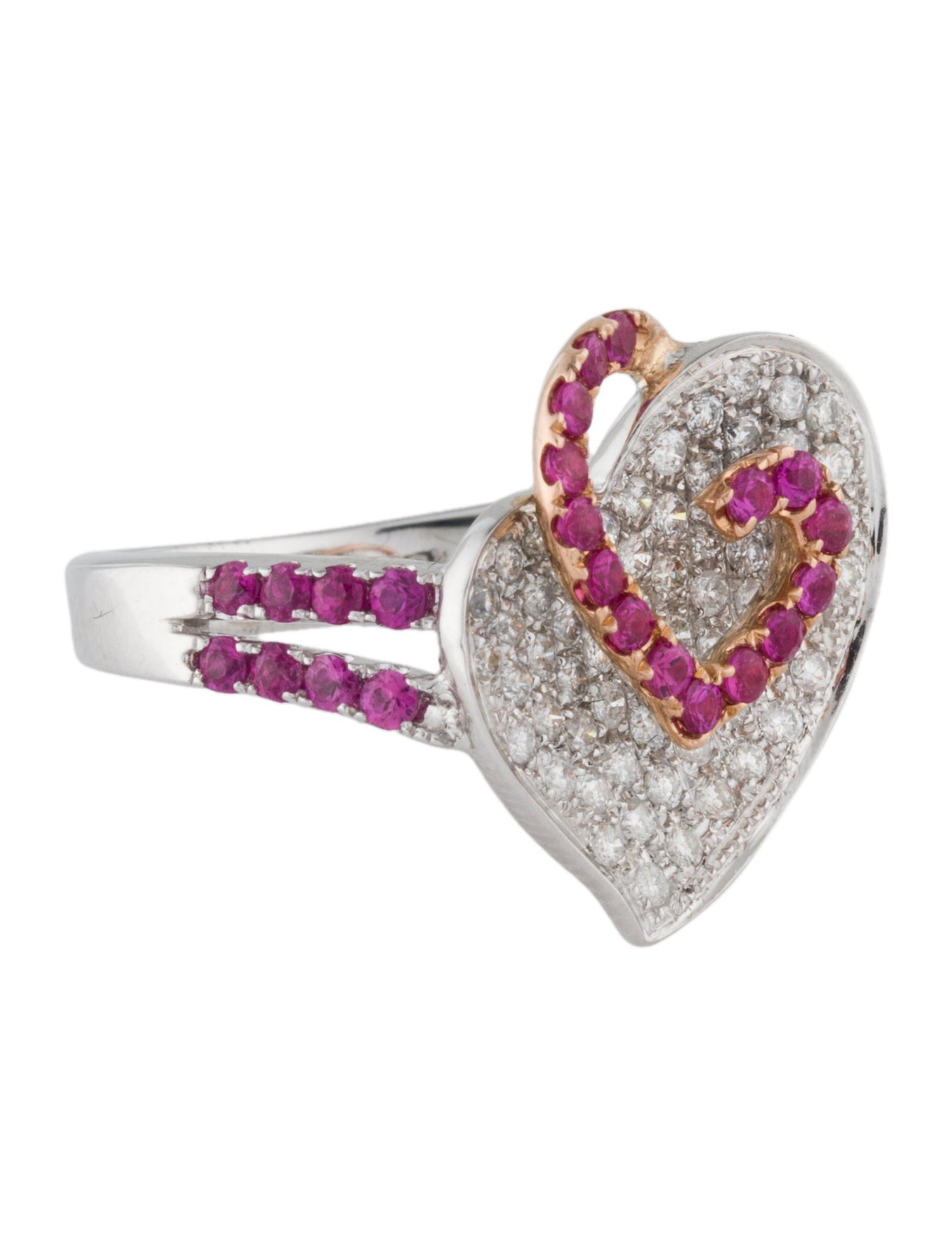 Suzy Landa 18K Rubellite & Diamond Cocktail Ring - 18K Yellow Gold ...