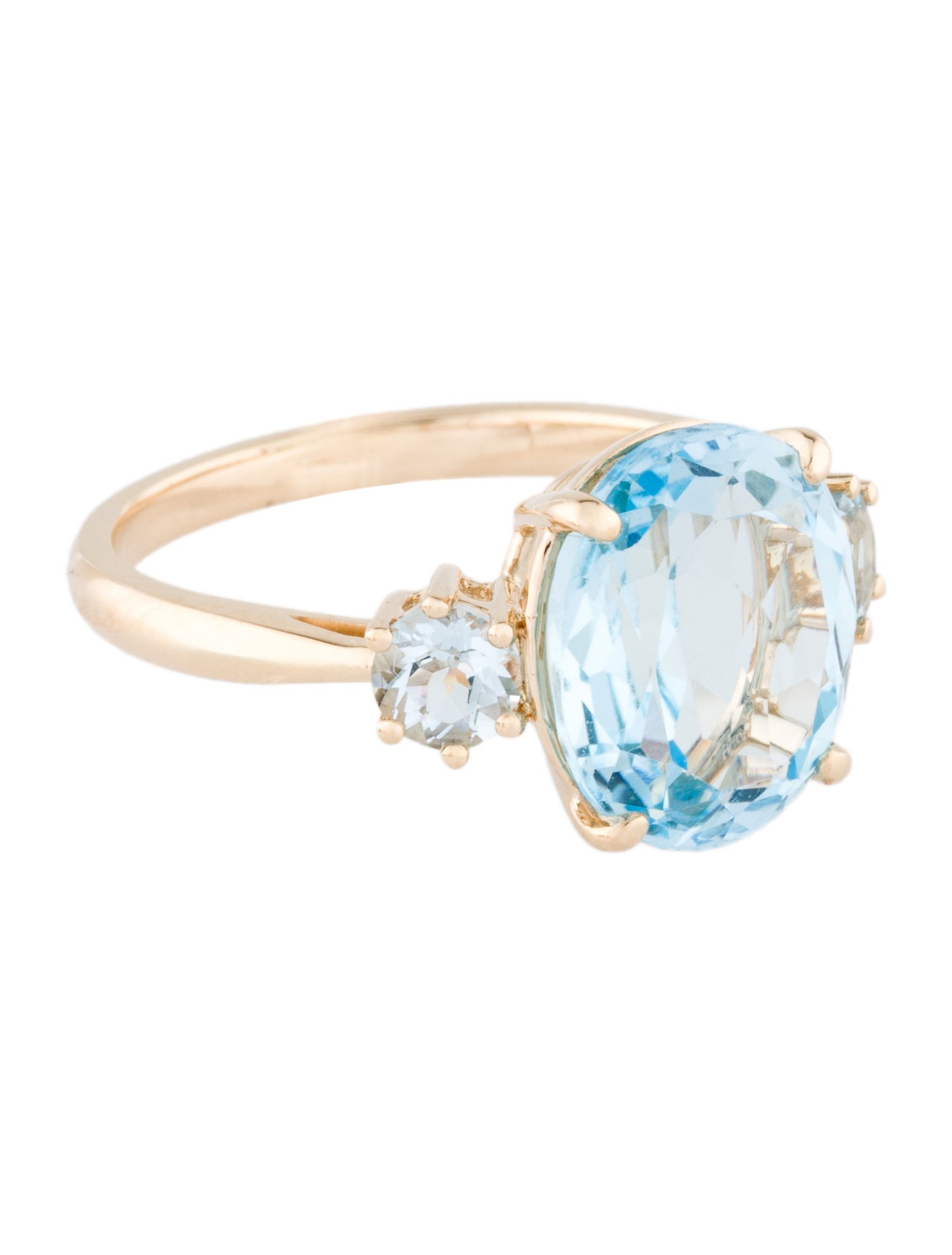 Ring 14K 3.31ct Kyanite Cocktail Ring - 14K Yellow Gold Cocktail Ring ...