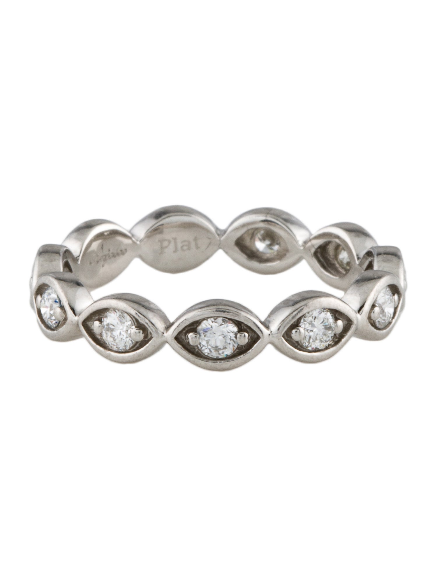 Ring Anjolee Platinum Joie Eternity Ring - 950 Platinum Eternity Band, Rings - RRING317089 | The ...