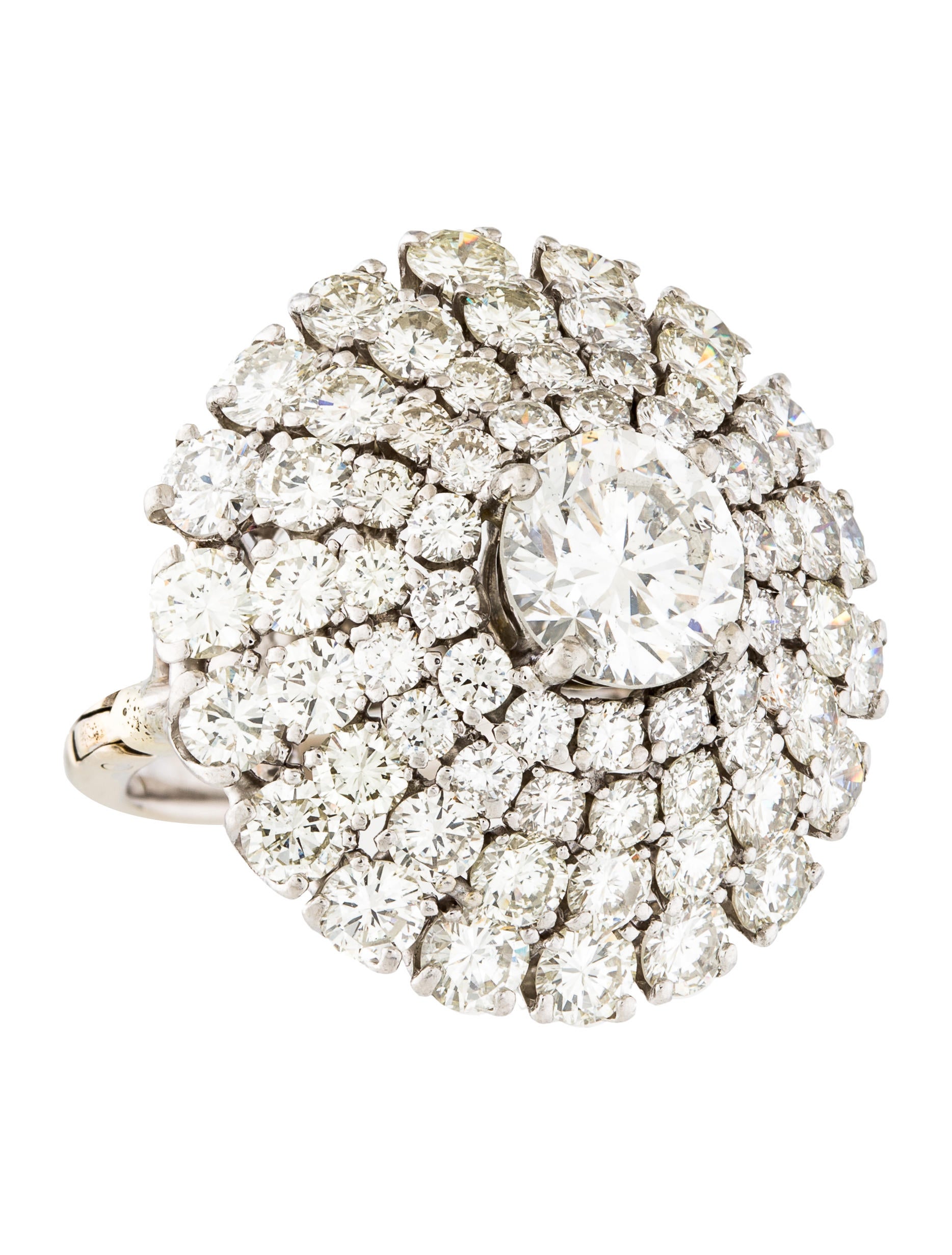 Ring 14K Diamond Cocktail Ring - Rings - RRING32034 | The RealReal