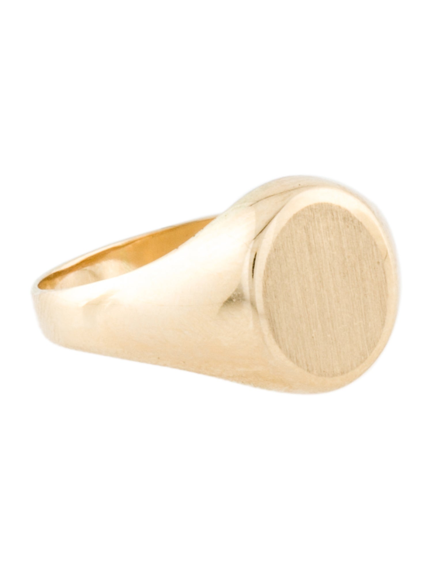 Ring 14K Pinky Signet Ring - 14K Yellow Gold Signet Ring, Rings - RRING320399 | The RealReal