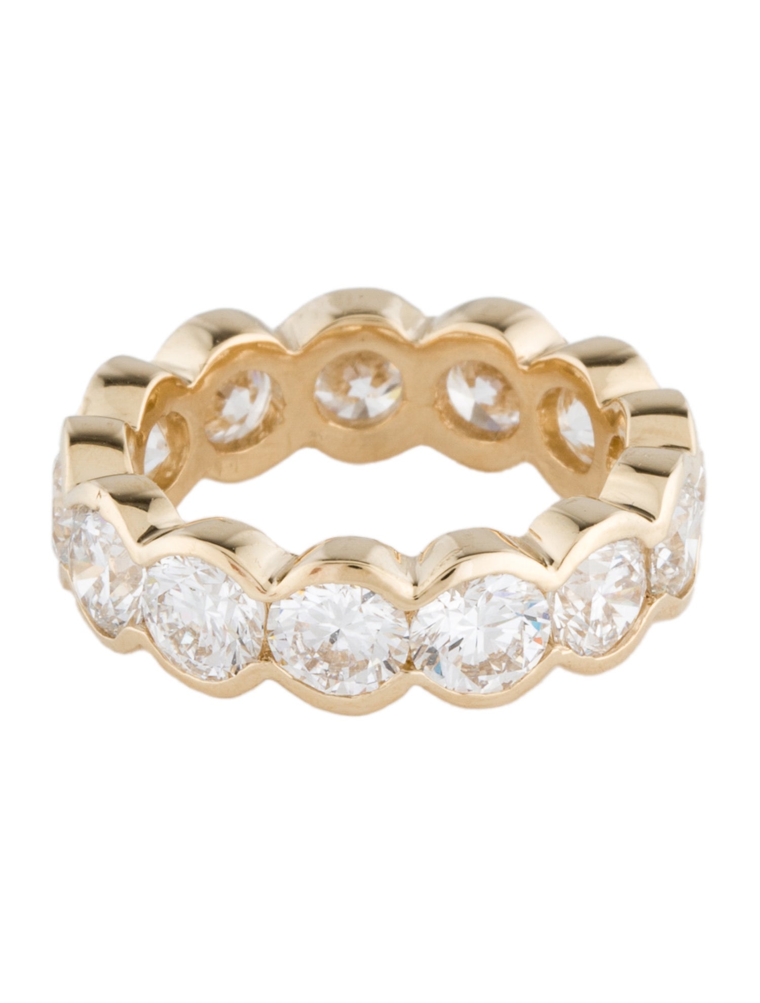 Harry Winston Platinum 4.95ctw Diamond Eternity Band - 950 Platinum ...