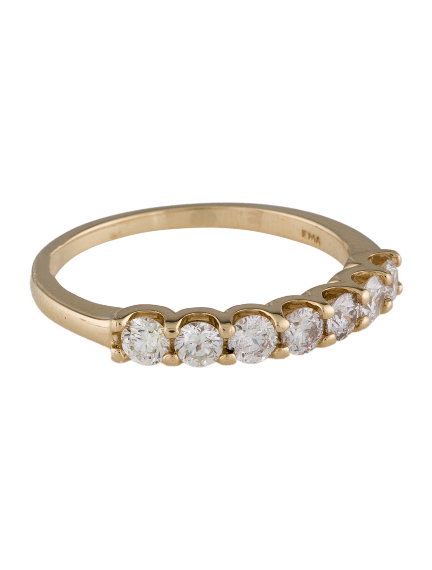 Ring 14K Diamond Band Ring - 14K Yellow Gold Band, Rings - RRING323494 ...