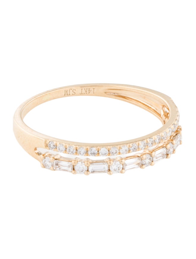 Shy Creation 14K Diamond Band - 14K Rose Gold Band, Rings - WSHSY20410 ...