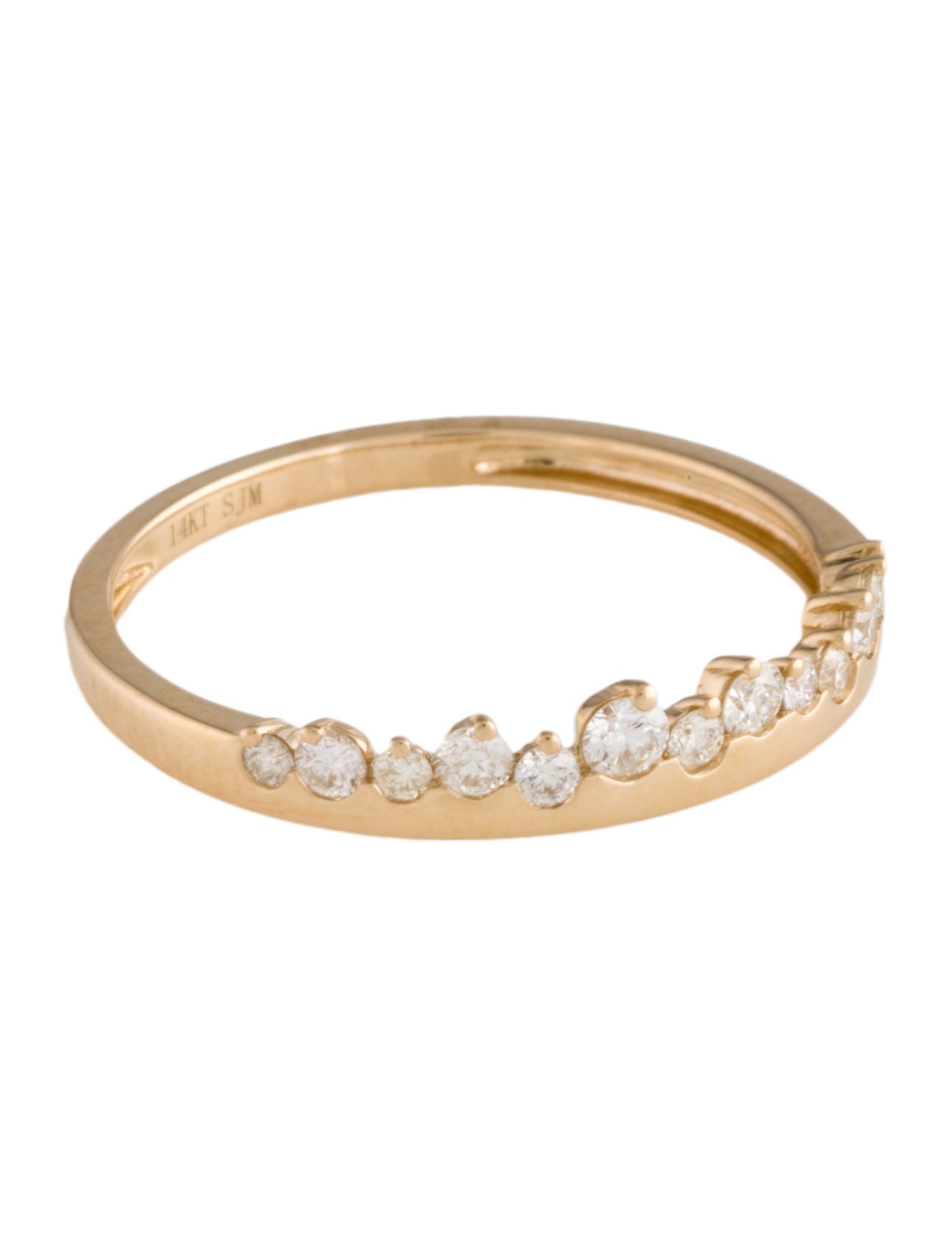 Ring 14K Diamond Band Ring - 14K Yellow Gold Band, Rings - RRING323558 ...