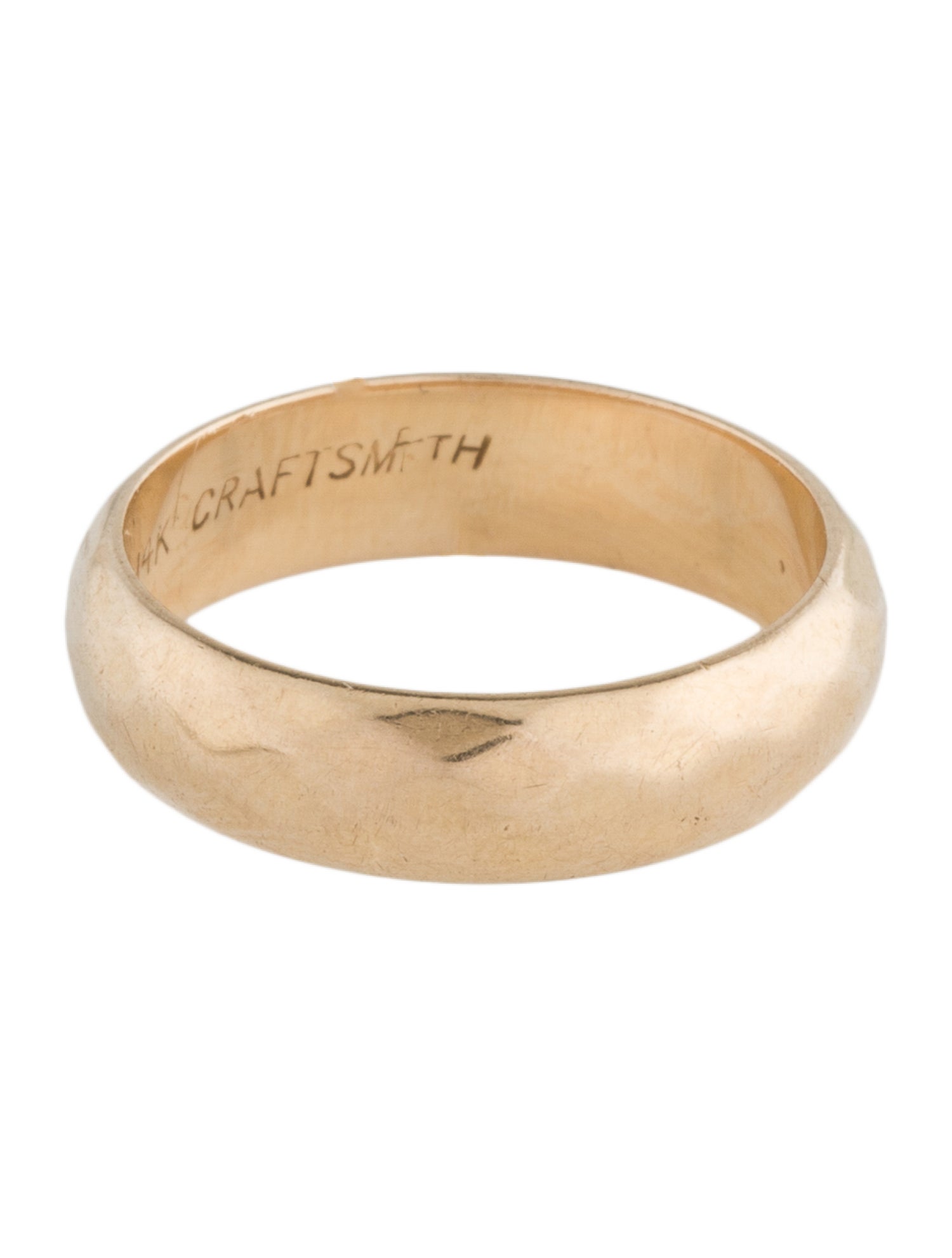 Ring 14K Checkerboard Band - 14K Yellow Gold Band, Rings - RRING326162 ...