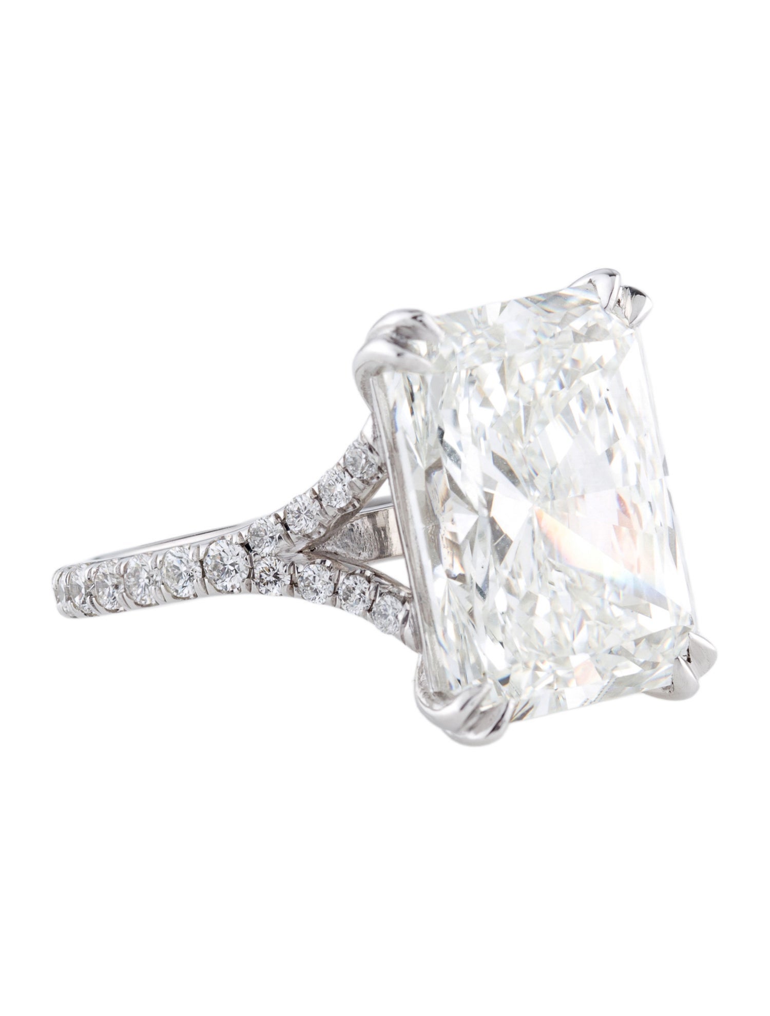 Ring Platinum 9.11ct Lab-Grown Diamond Engagement Ring - Engagement ...