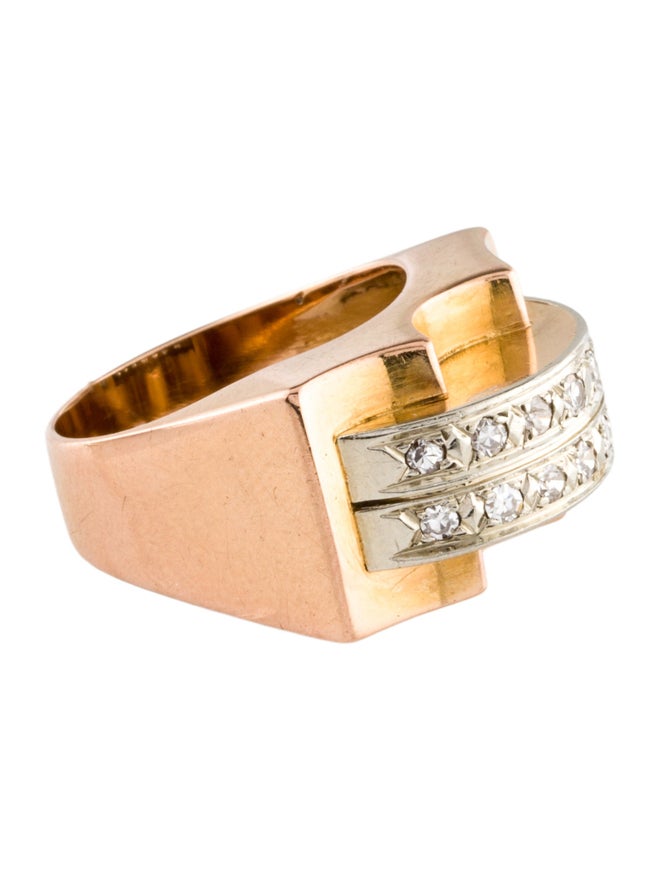 Retrouvai 14K Grandfather Fantasy Butterfly Signet Ring - 14K Yellow ...