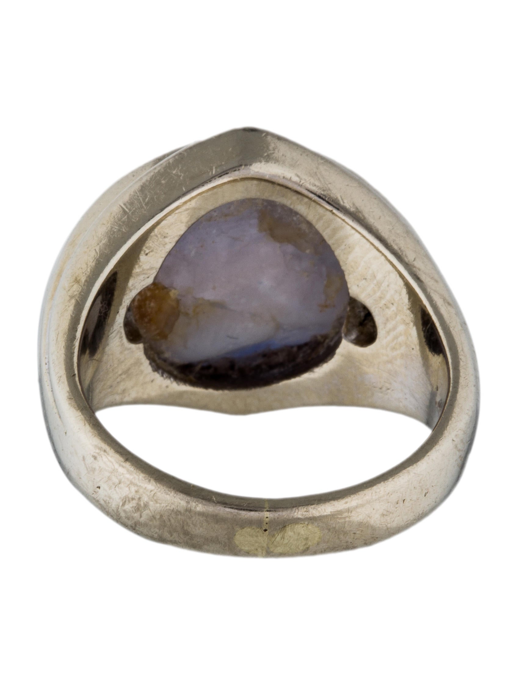 Ring 14K Star Sapphire & Diamond Pinky Ring - Rings - RRING33570 | The ...