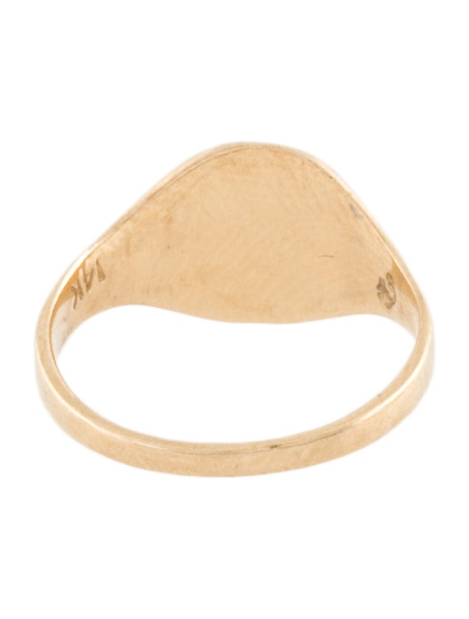 Ring 14K Signet Ring - Signet Ring, Rings - RRING341662 | The RealReal