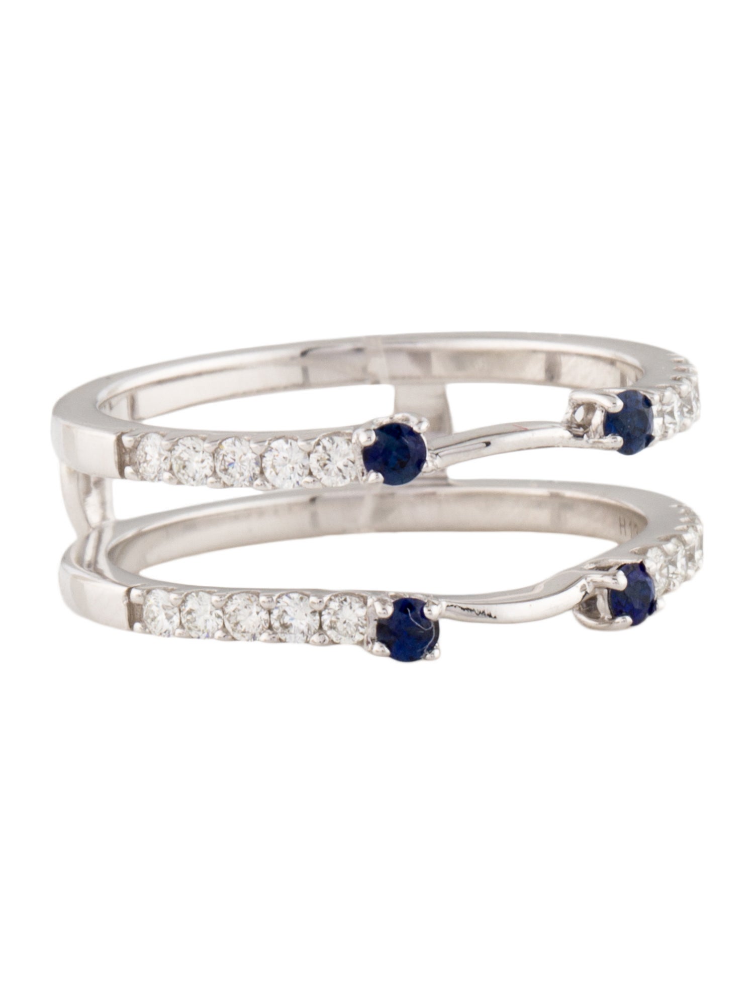 Ring 14K Sapphire & Diamond Enhancer Band - Band, Rings - RRING342253 ...