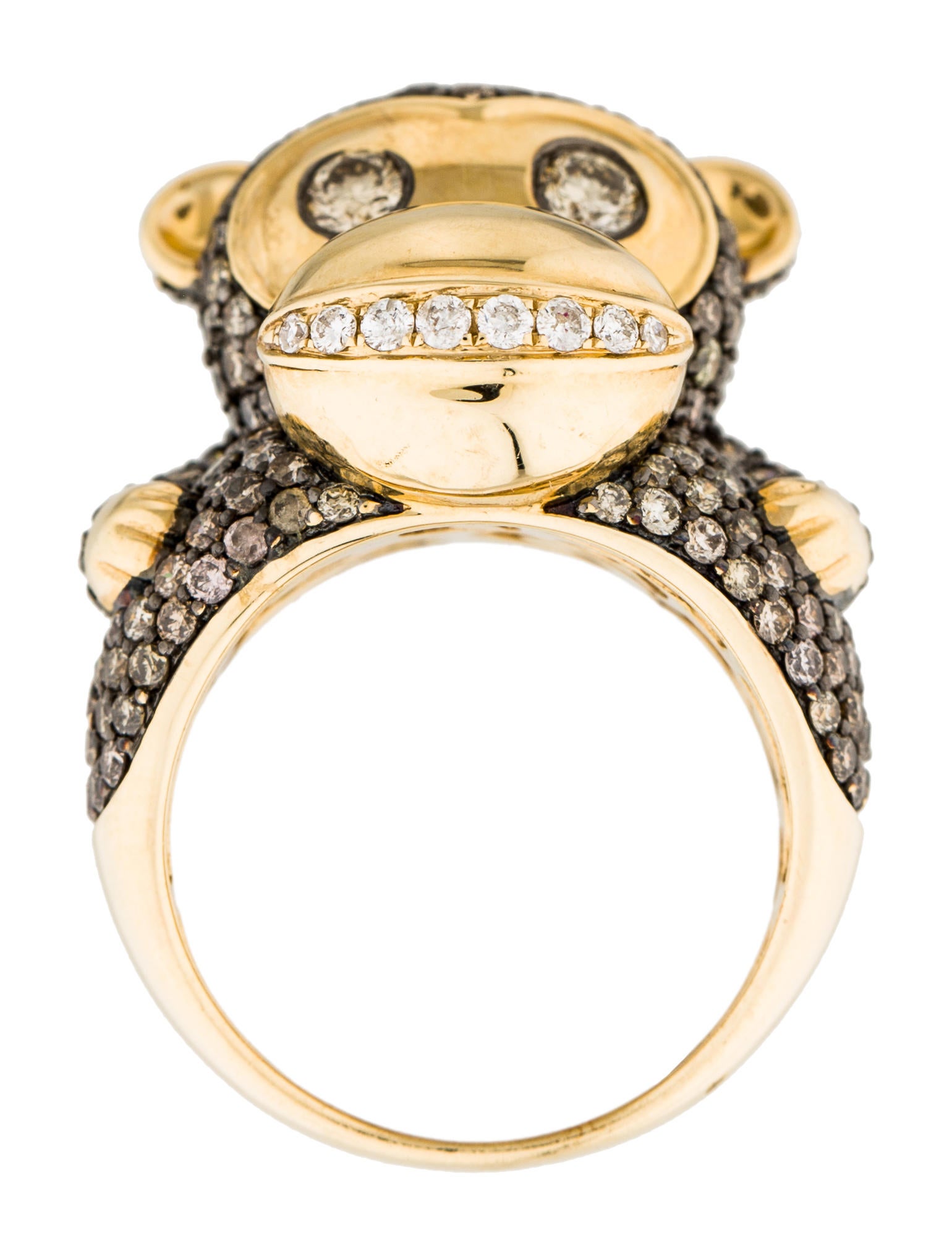 14K Diamond Monkey Cocktail Ring - Rings - RRING34259 | The RealReal