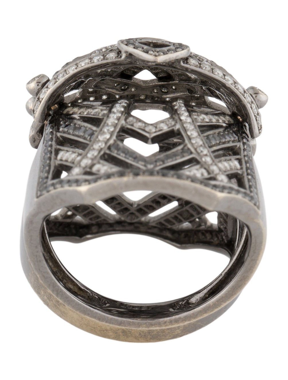 Ring 18K 2.74ctw Diamond Full Finger Knuckle Armor Ring - Cocktail Ring ...