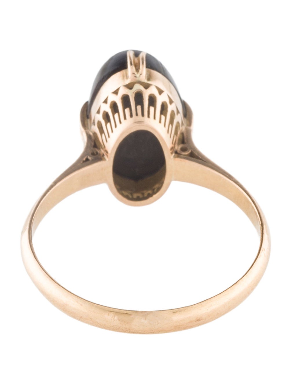 Ring 18K Cat's Eye Obsidian Cocktail Ring - Cocktail Ring, Rings ...