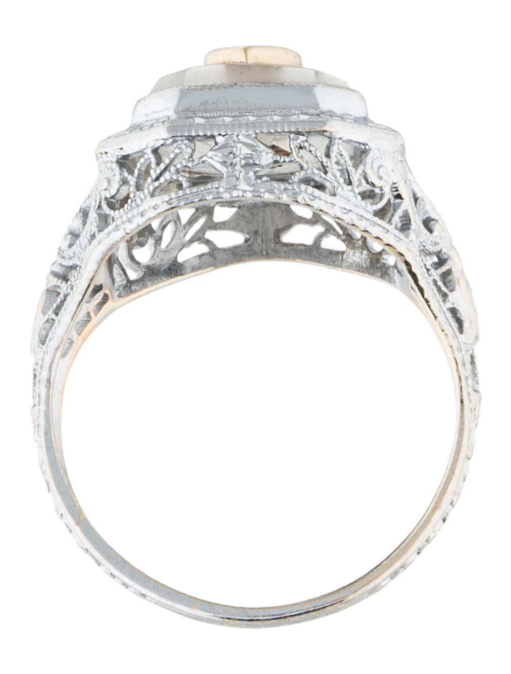 14K Camphor Glass & Diamond Ring - Rings - RRING36338 | The RealReal