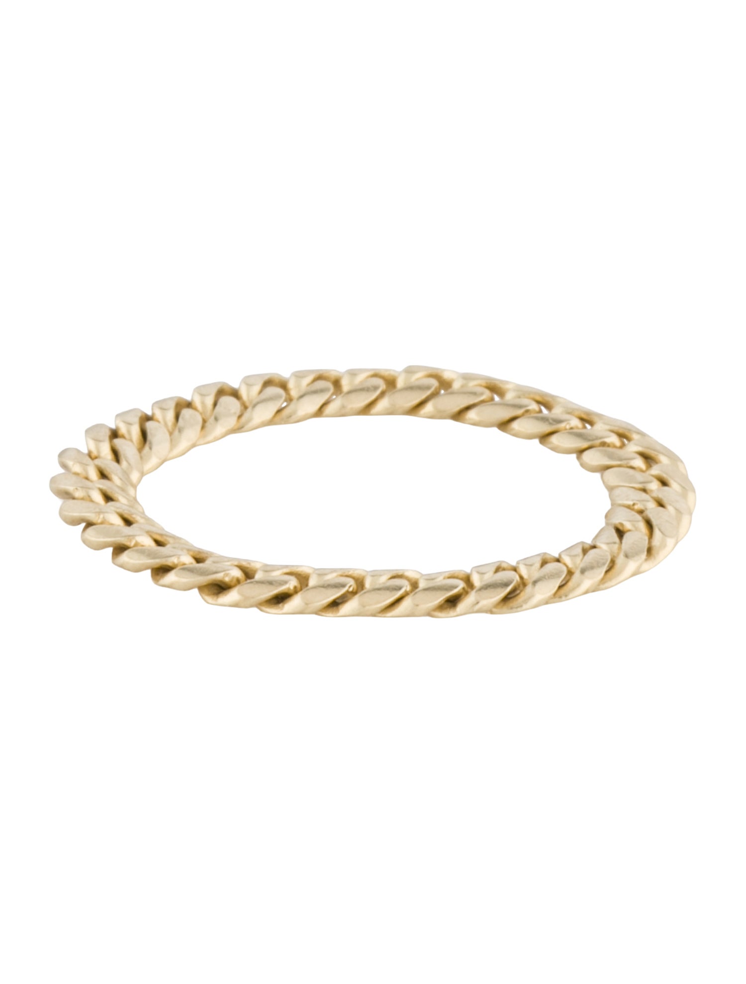 Ring 14K Chain Link Band - Band, Rings - RRING378644 | The RealReal