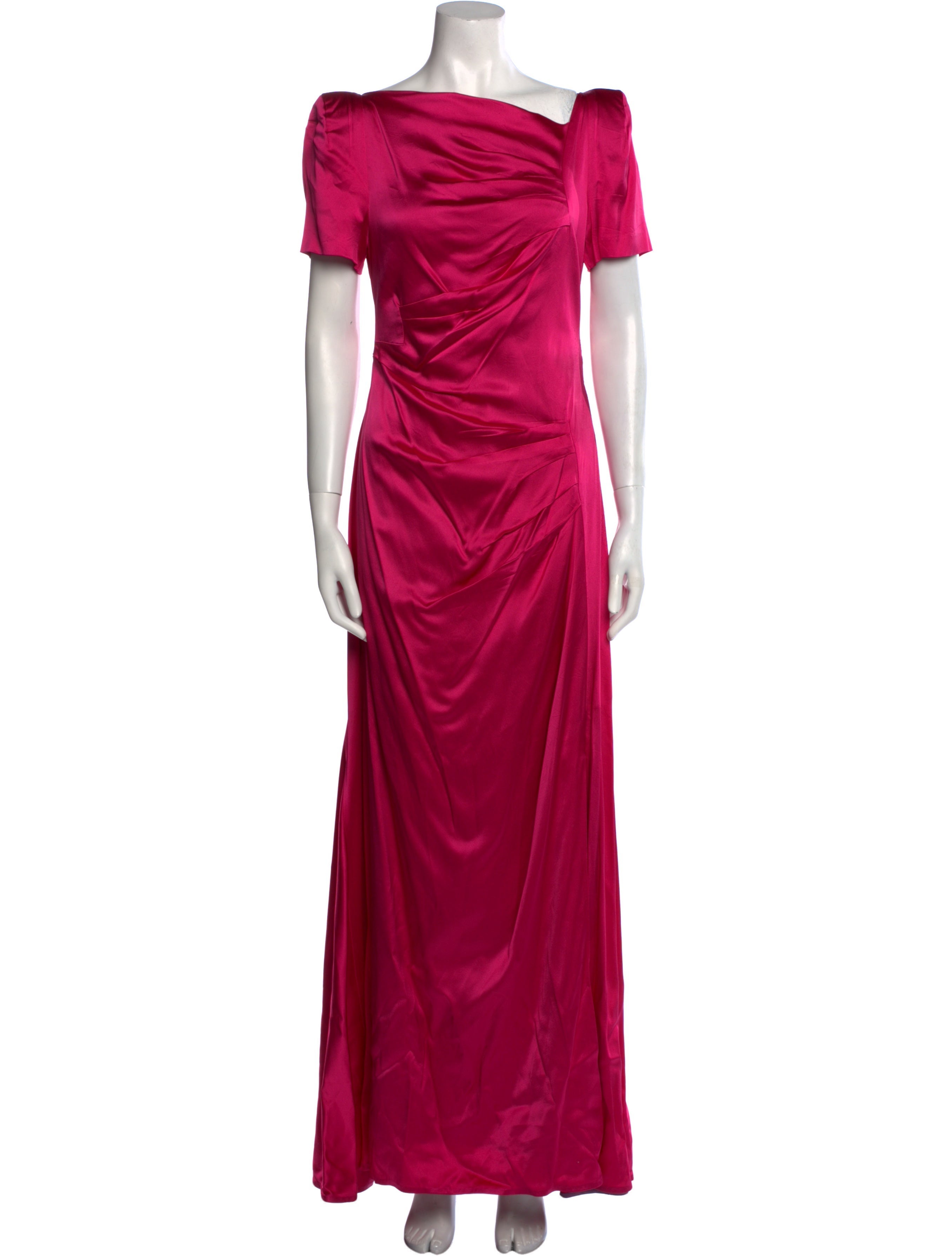 Talbot Runhof Bateau Neckline Long Dress - Pink Dresses, Clothing ...