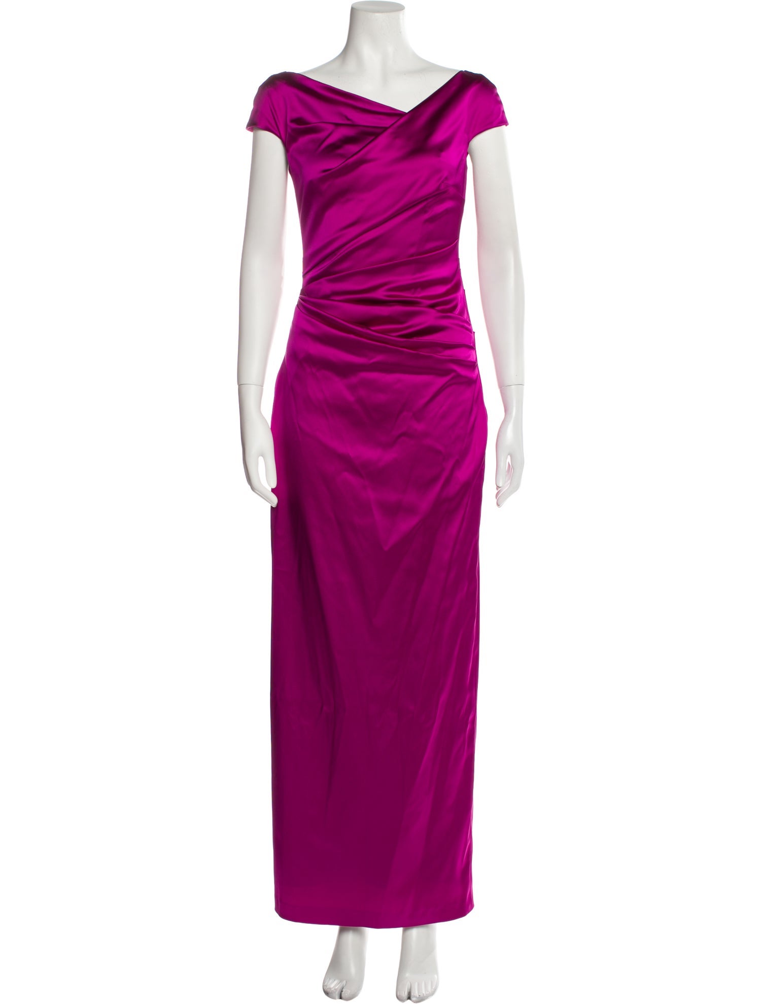 Talbot Runhof One-Shoulder Long Dress w/ Tags - Purple Dresses ...