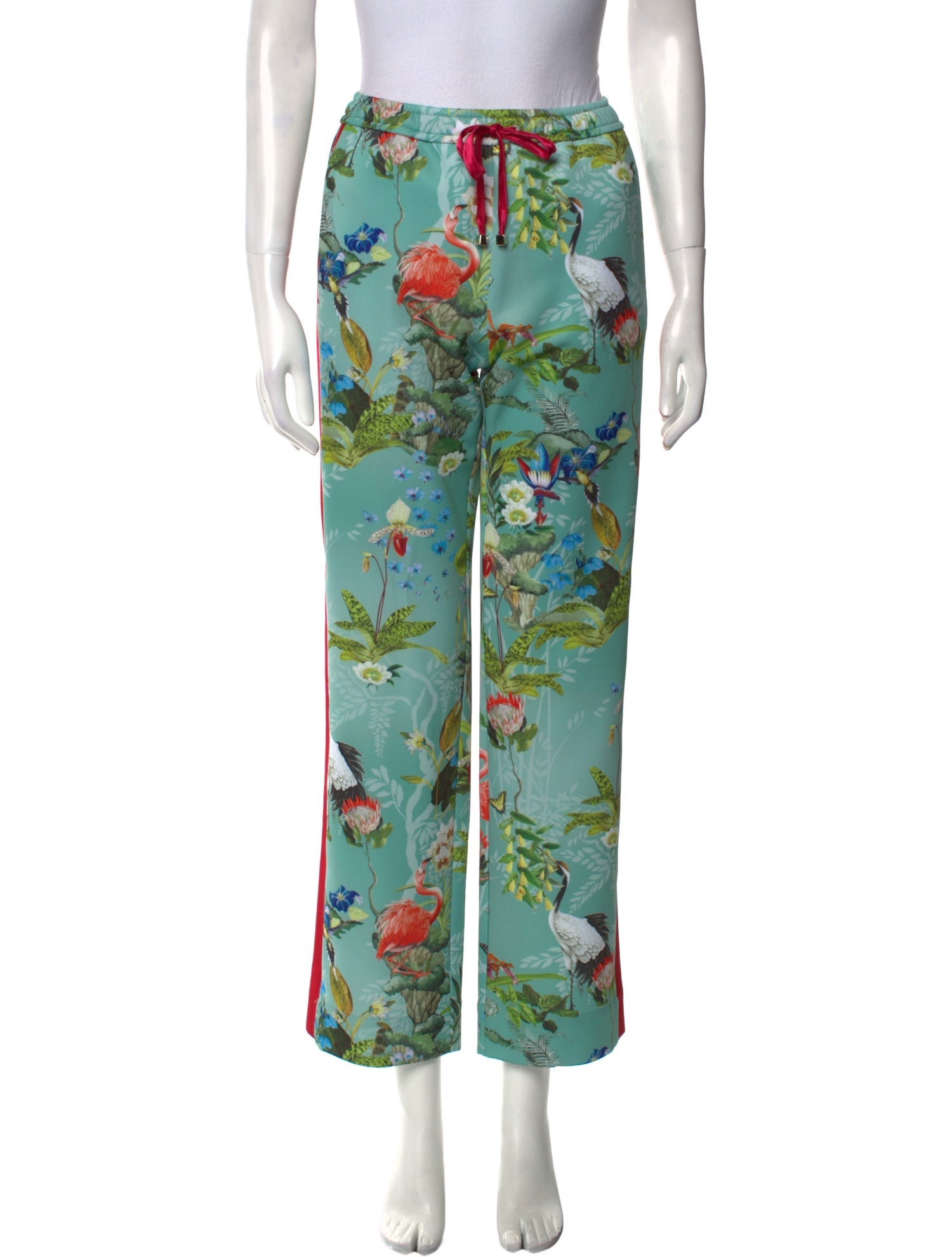 F.R.S. For Restless Sleepers Floral Print Straight Leg Pants - Blue, 10 ...