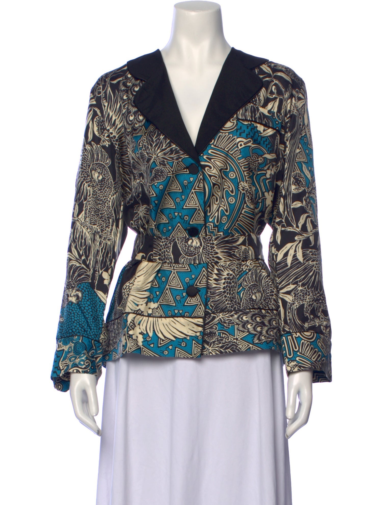 F.R.S. For Restless Sleepers Silk Printed Pajamas w/ Tags - Black ...