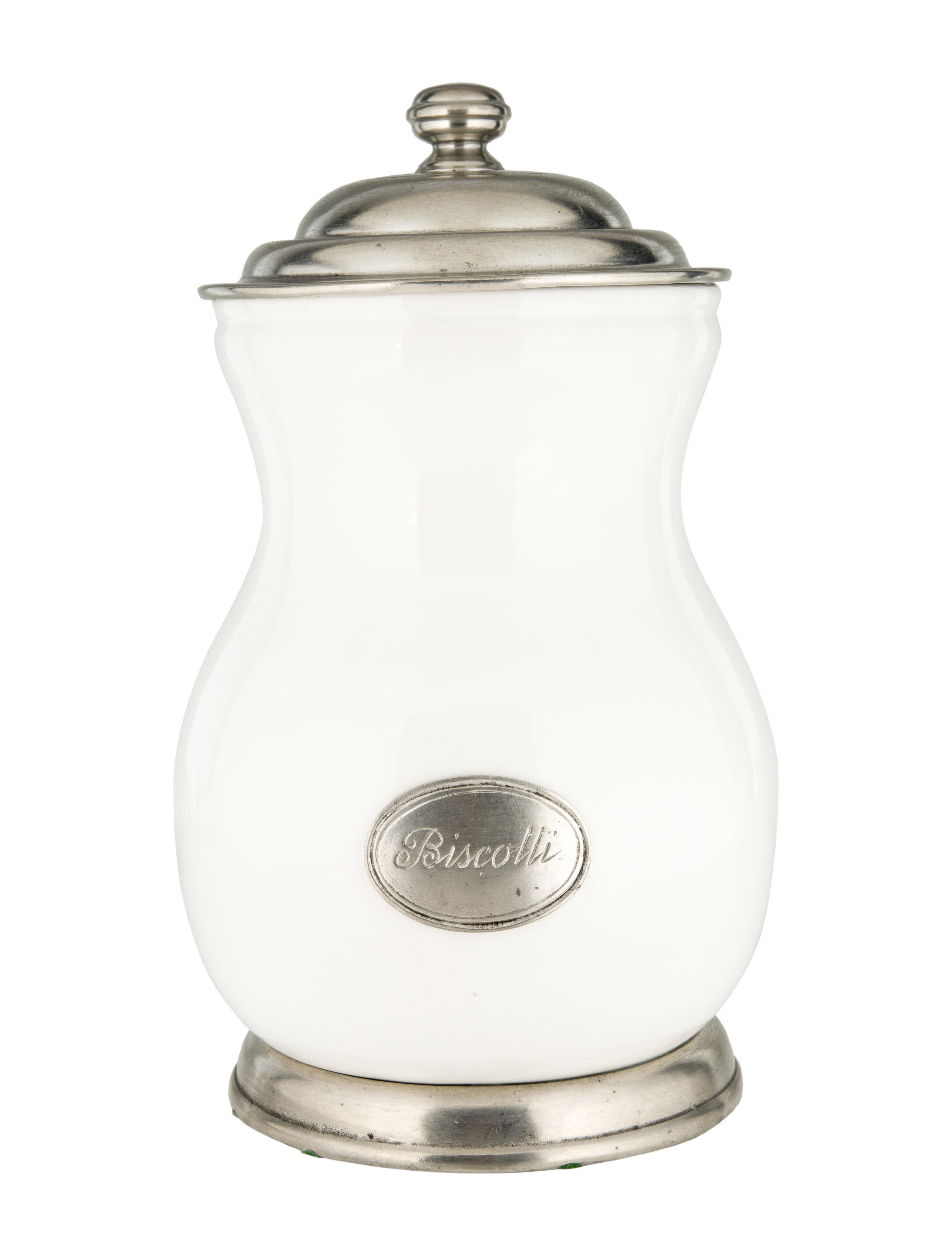 Arte Italica Tuscan Biscotti Canister - Silver - RTE21002 | The RealReal