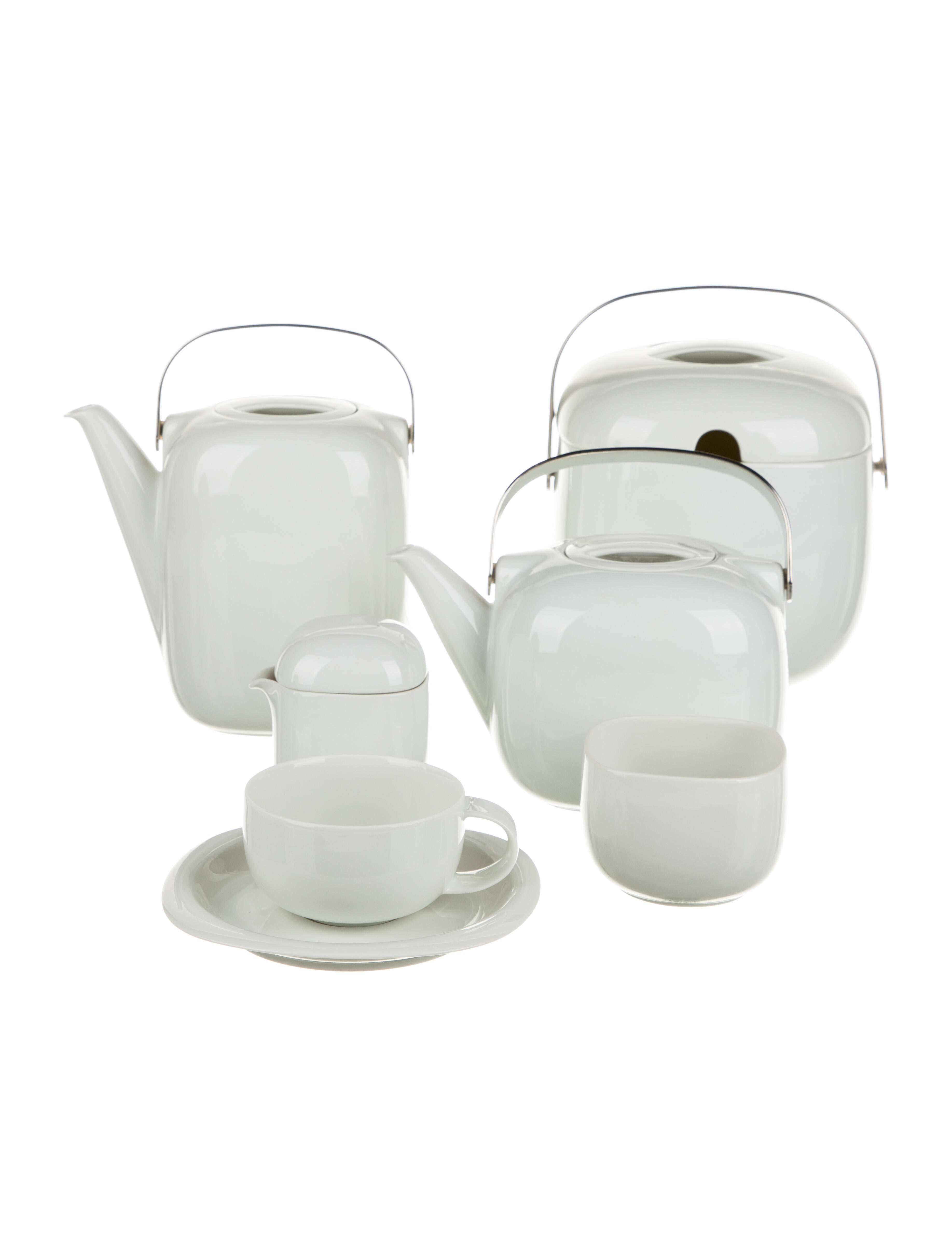 Rosenthal 37-Piece Suomi Tea Set - White, 37 pieces Dinnerware ...