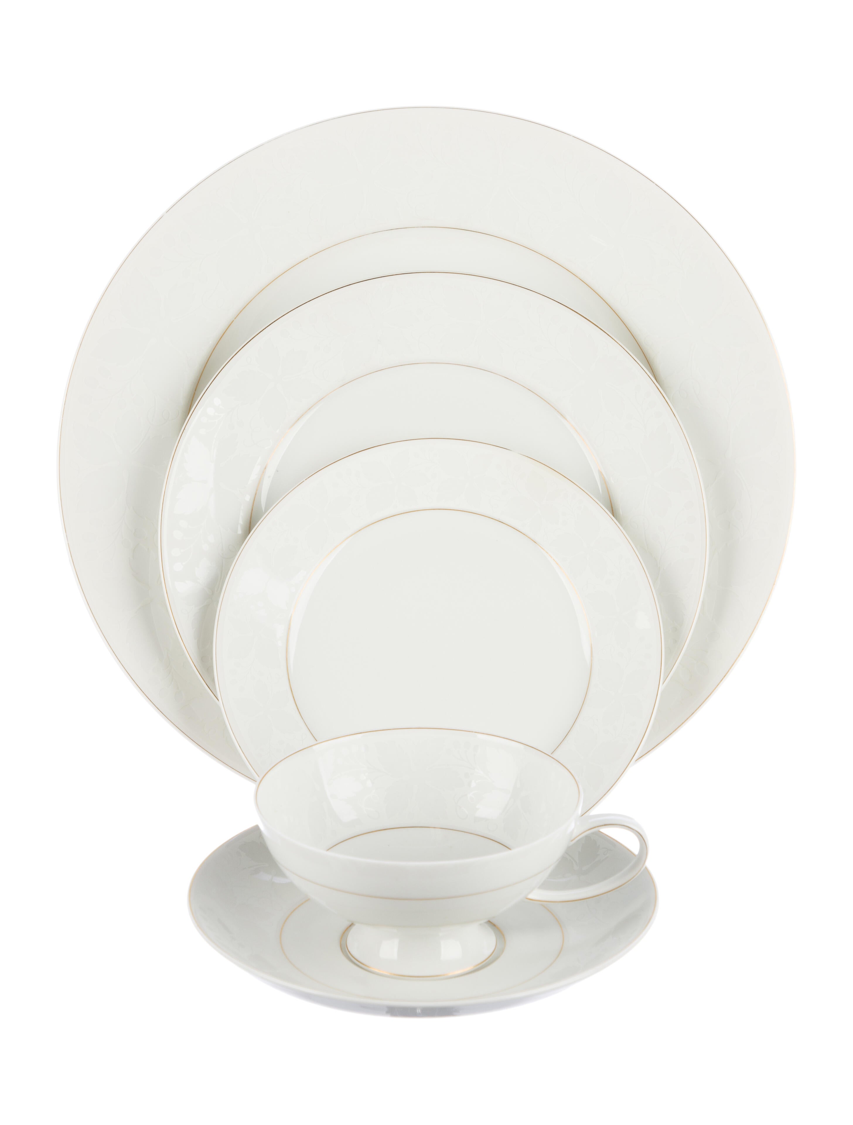 Kenzo 56-Piece Akiko Porcelain Dinner Service - Pink Dinnerware ...