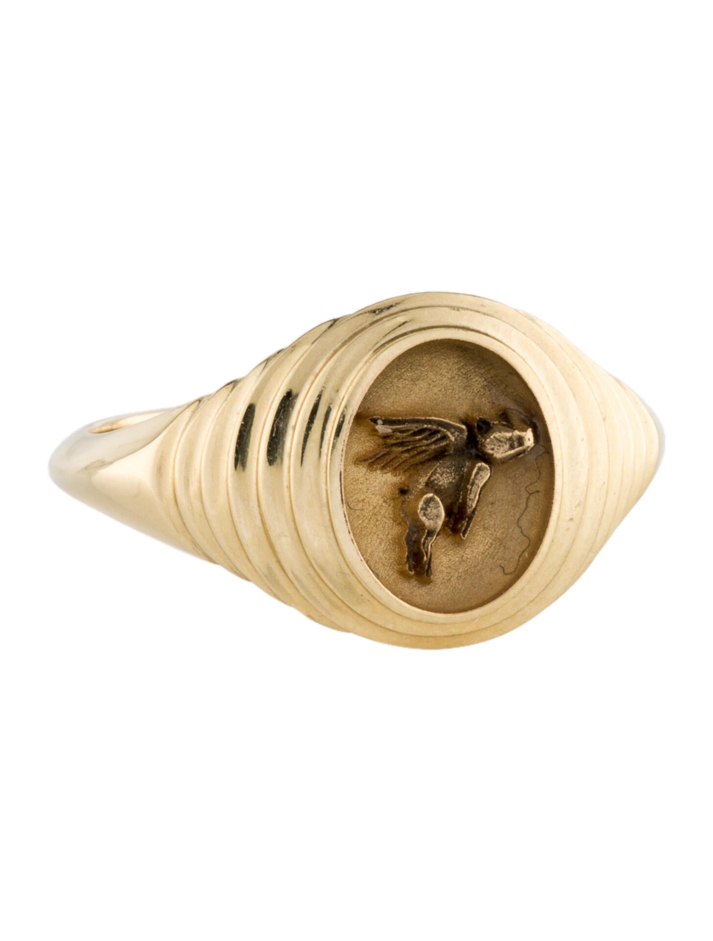 Retrouvai 14K Tiered Fantasy Signet Ring - Signet Ring, Rings ...