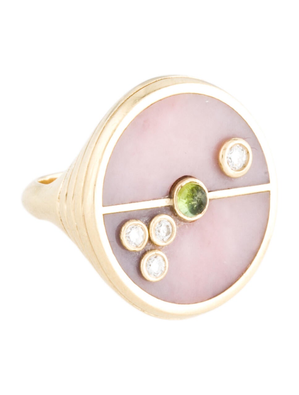 Retrouvai 14K Diamond, Opal, & Tourmaline Compass Cocktail Ring - 14K ...