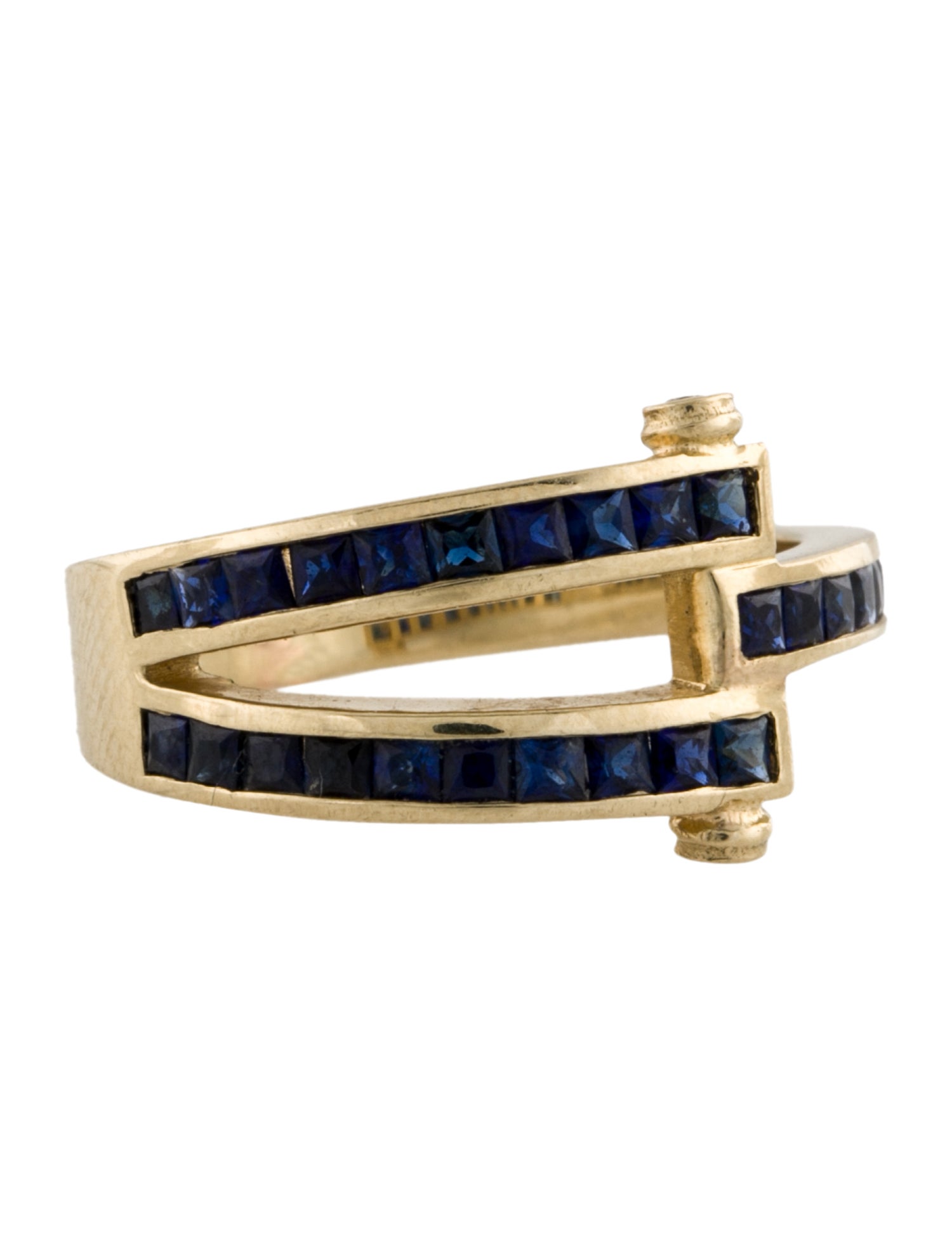 Retrouvai 14K Sapphire & Diamond Magna Ring - 14K Yellow Gold Cocktail ...