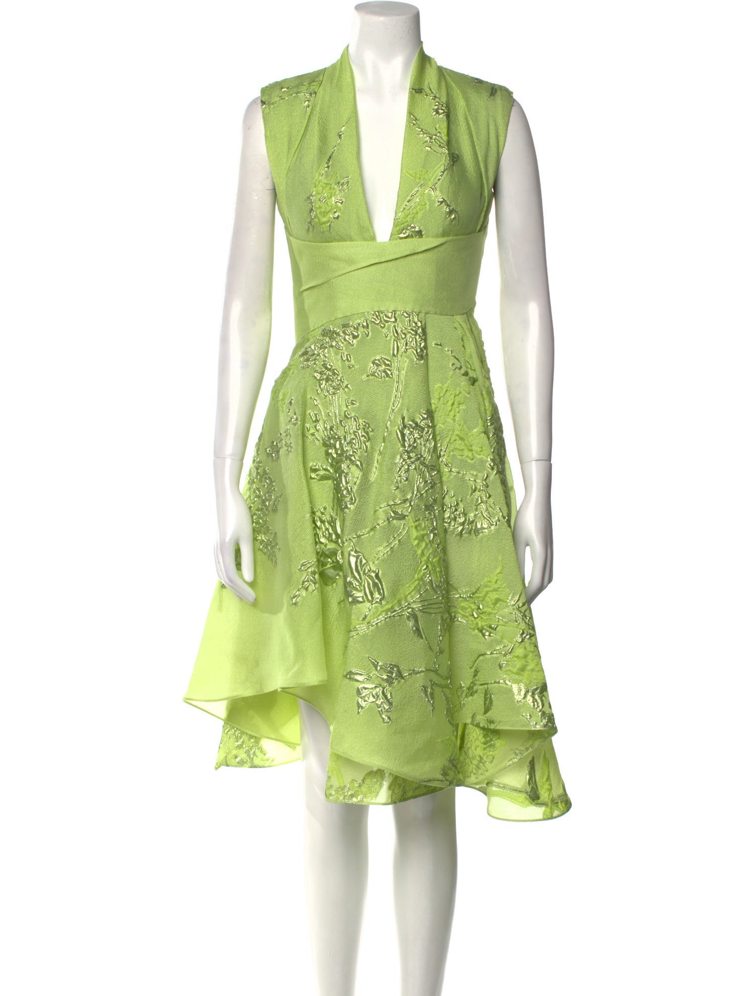 Rubin Singer Floral Print Midi Length Dress - Green Dresses, Clothing ...