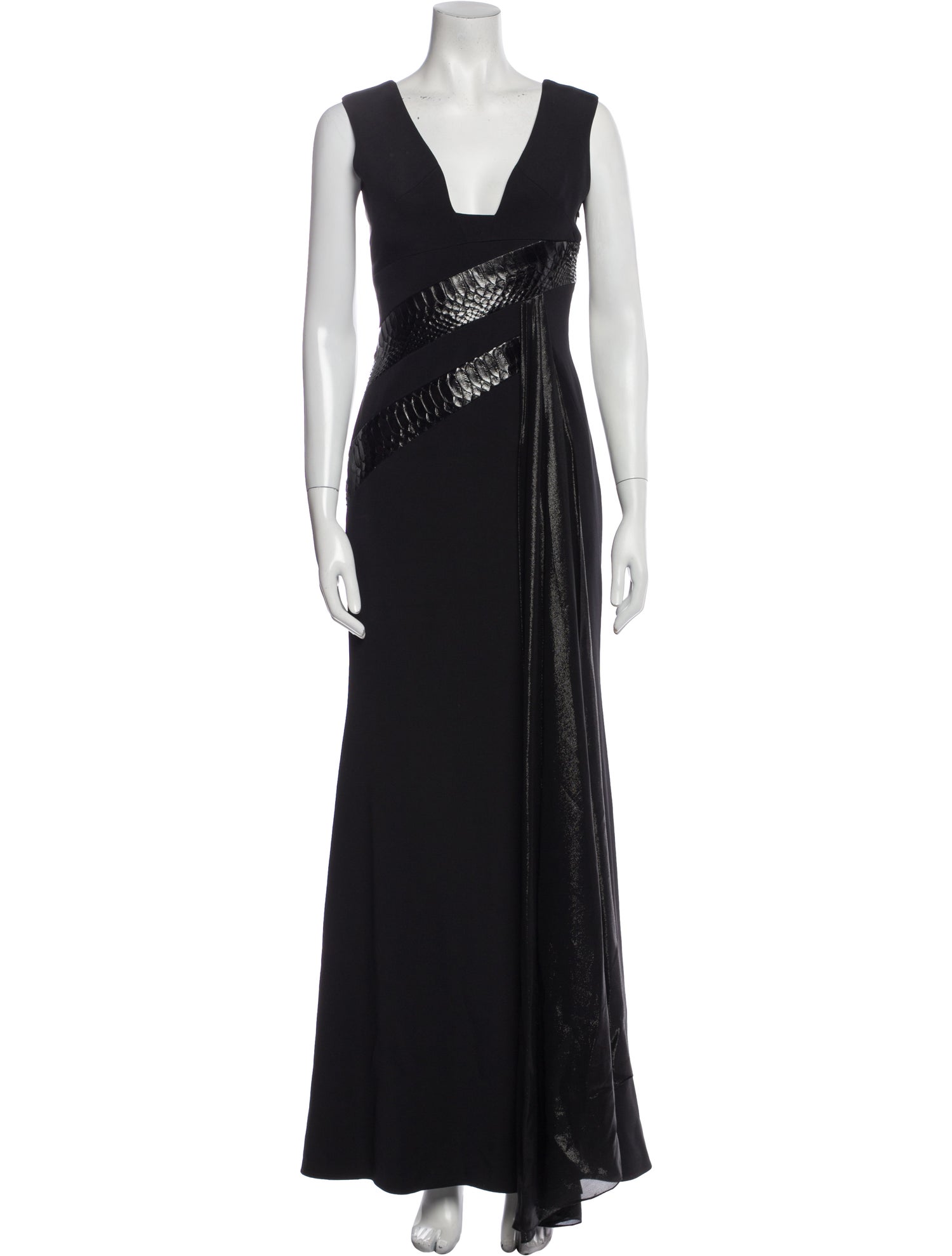 Rubin Singer Silk Long Dress - Black Dresses, Clothing - RUB20478 | The ...