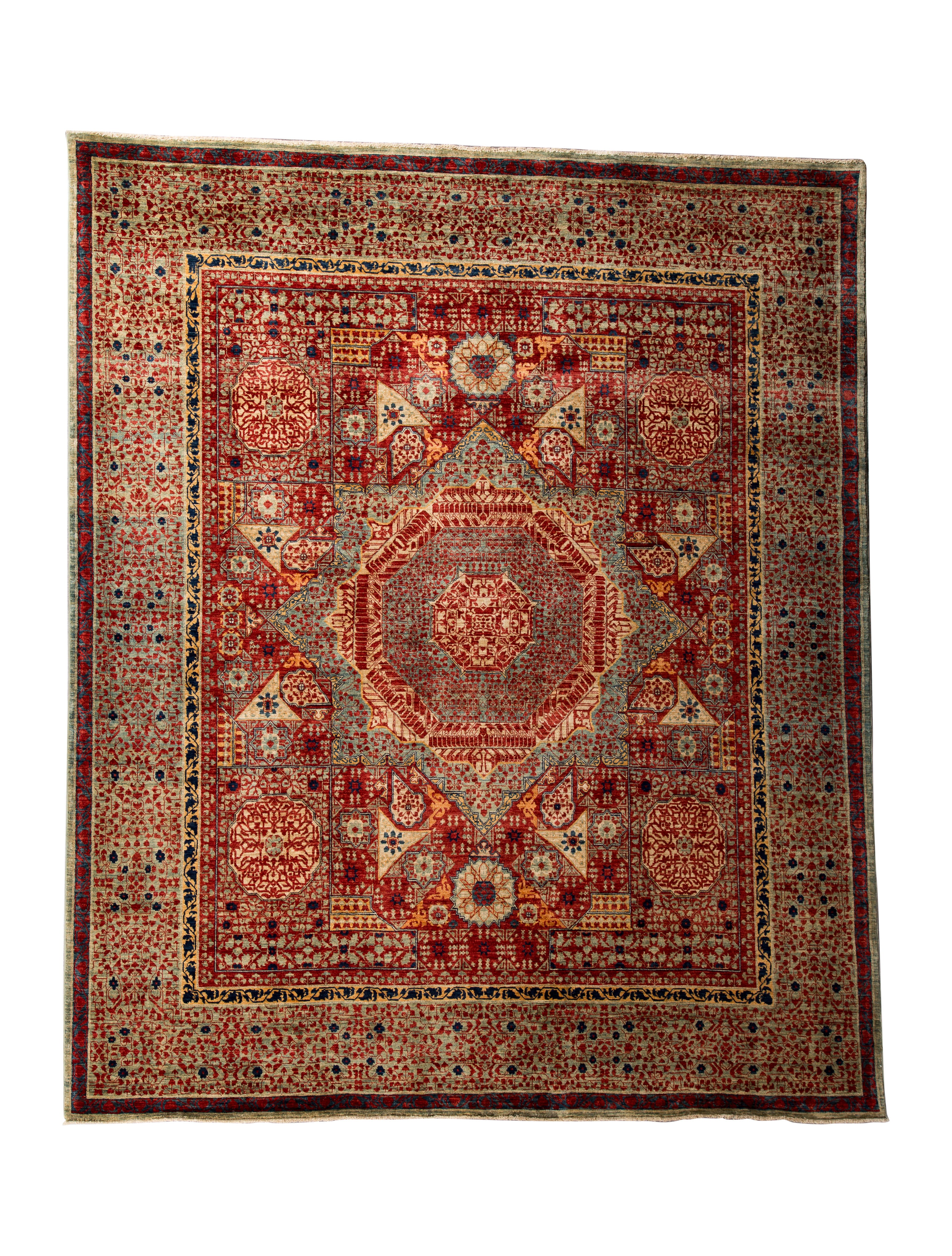 Rug Mamluk Area Rug 9'6" x 8'2" - Red Area Rugs, Rugs - RUG20195 | The ...