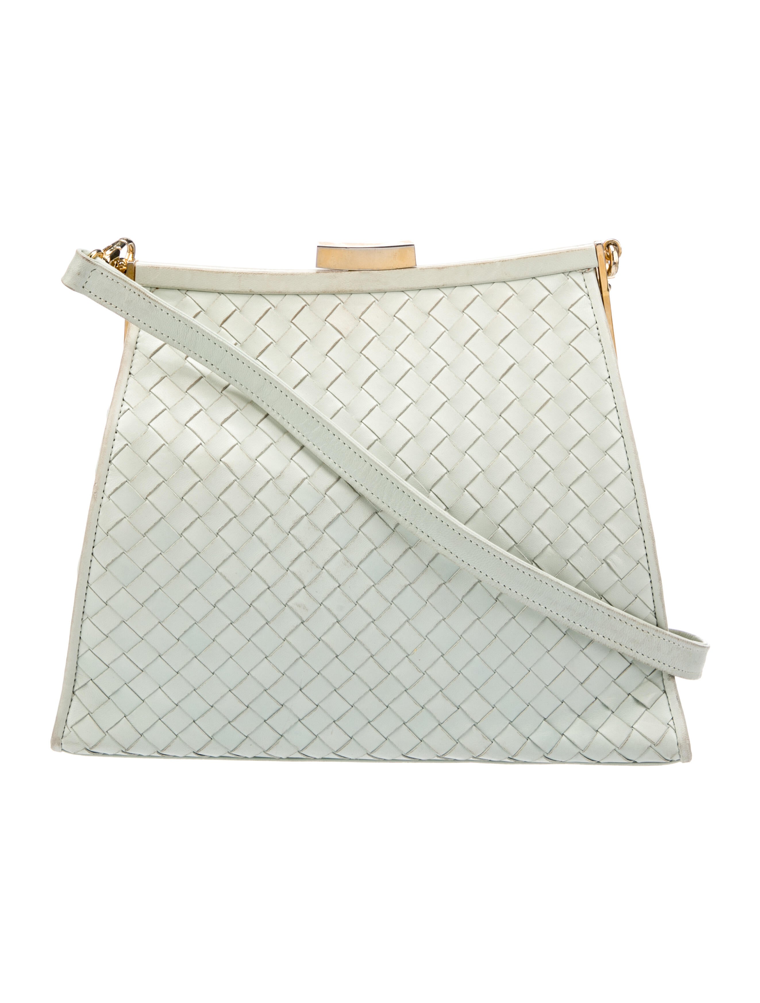 Revillon Woven Leather Frame Bag - Green Shoulder Bags, Handbags ...