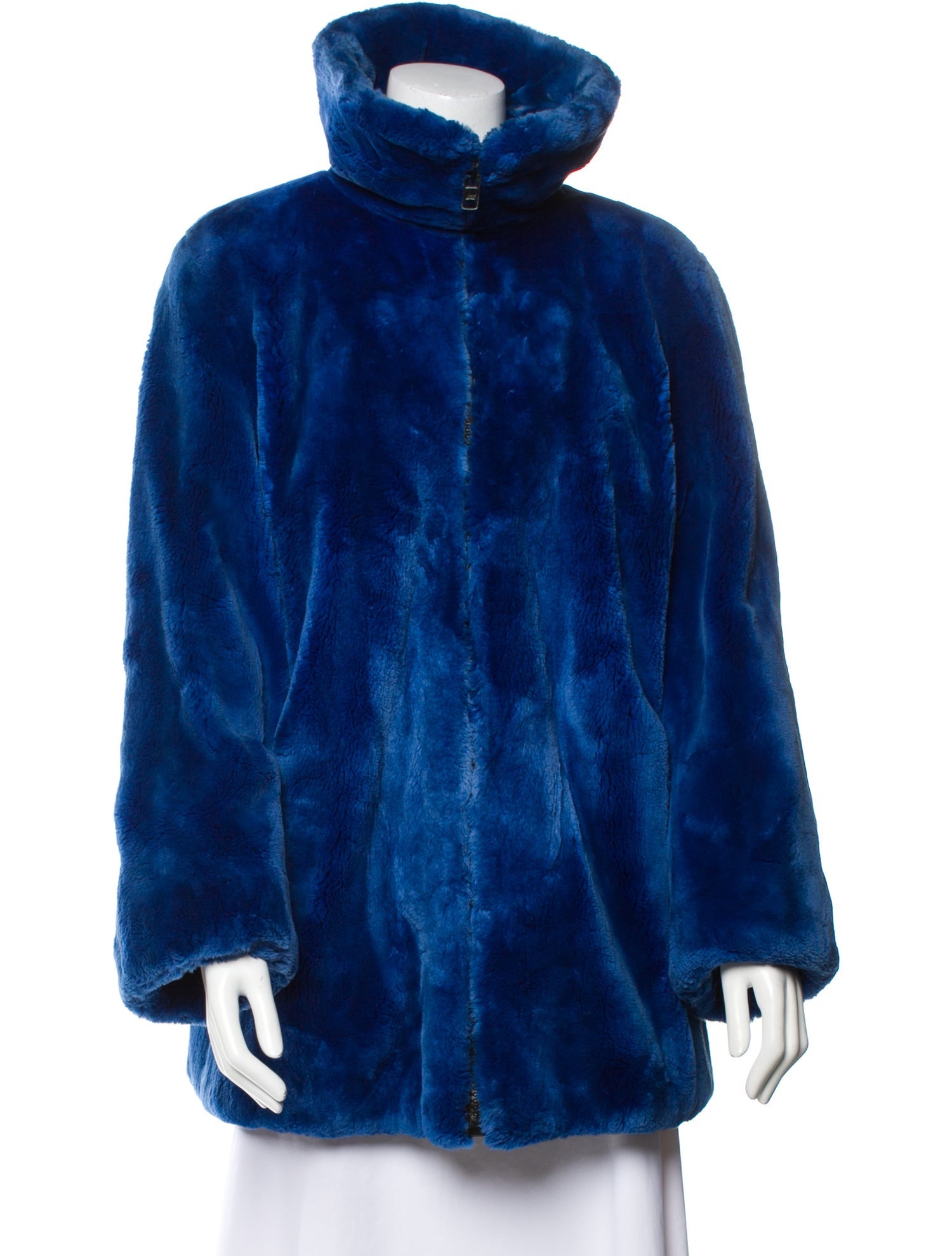 Revillon Faux Fur Coat - Blue Coats, Clothing - RVL20868 | The RealReal