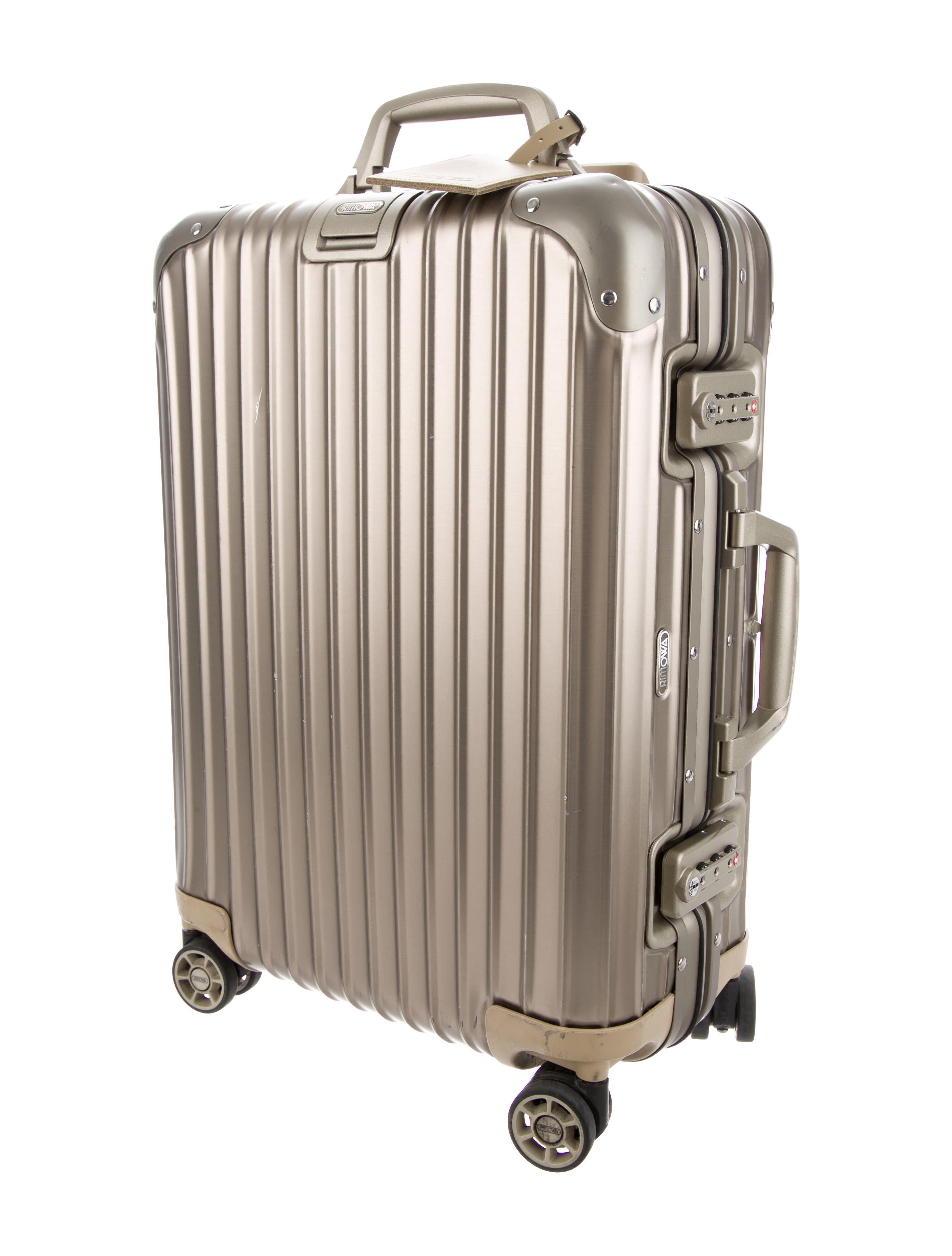 Rimowa Topas Titanium Multiwheel Cabin - Gold Luggage and Travel ...