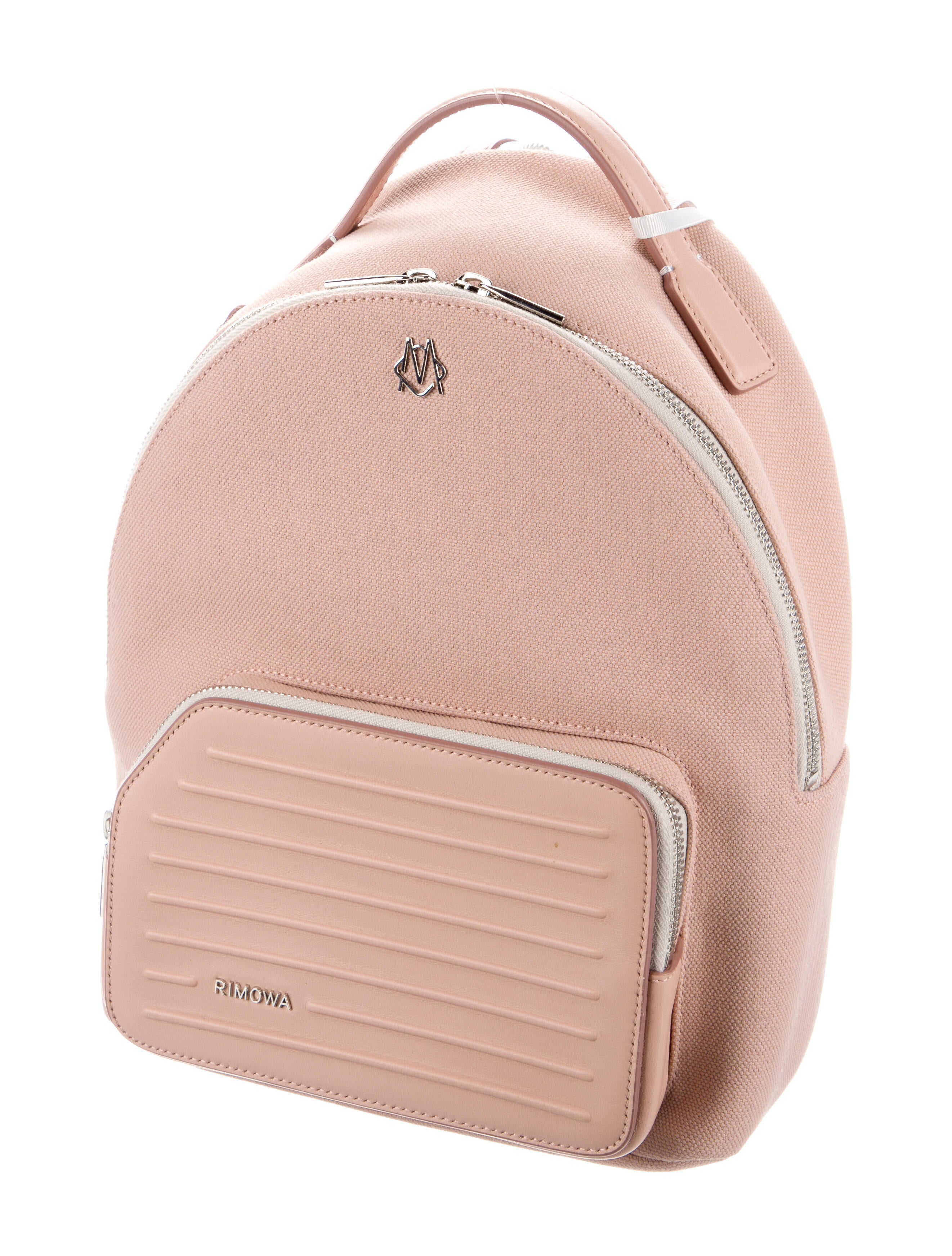 Rimowa Leather Trimmed Canvas Backpack - Backpacks, Handbags | The RealReal