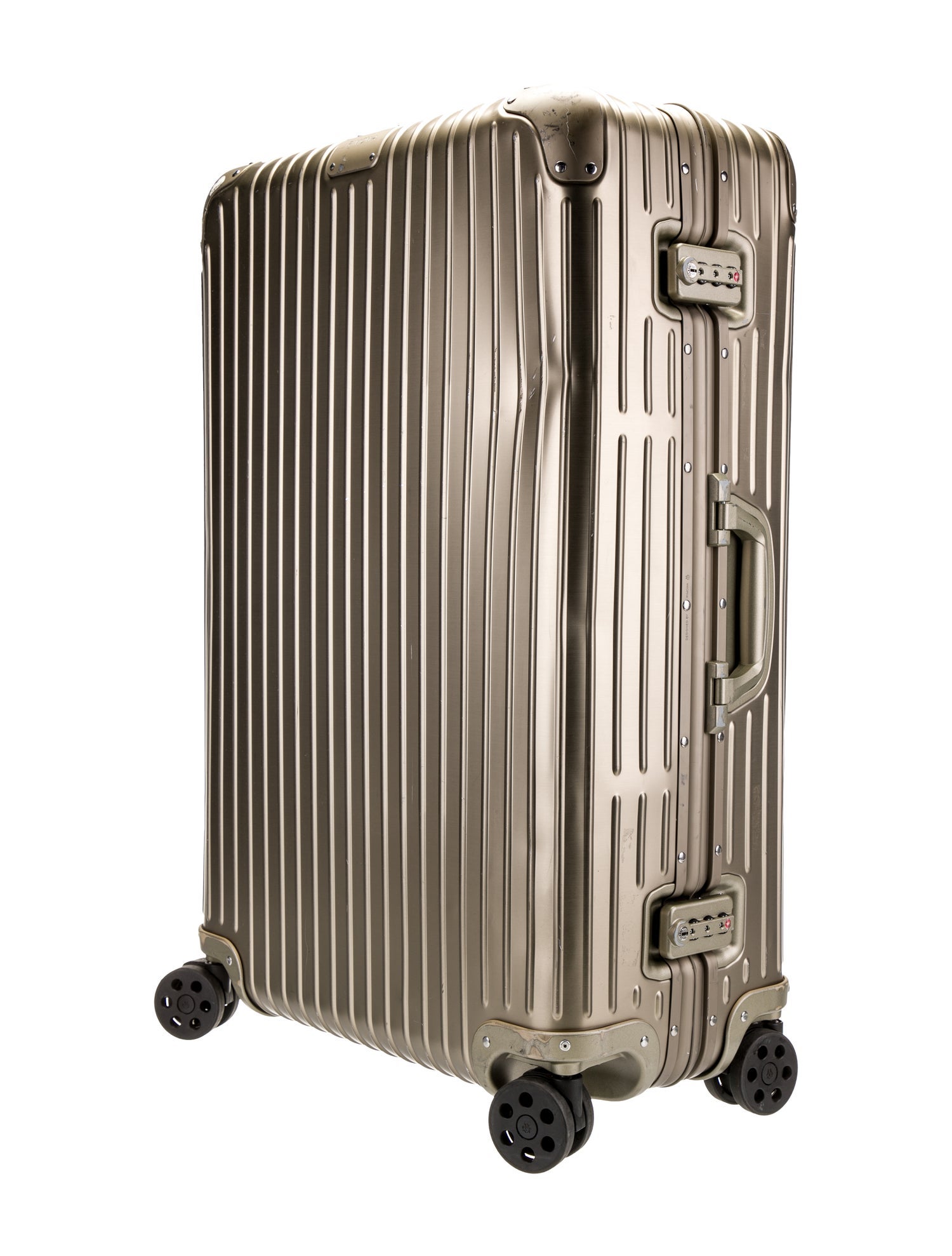 Rimowa Aluminum Original Check-In L Suitcase - Gold Luggage and Travel ...