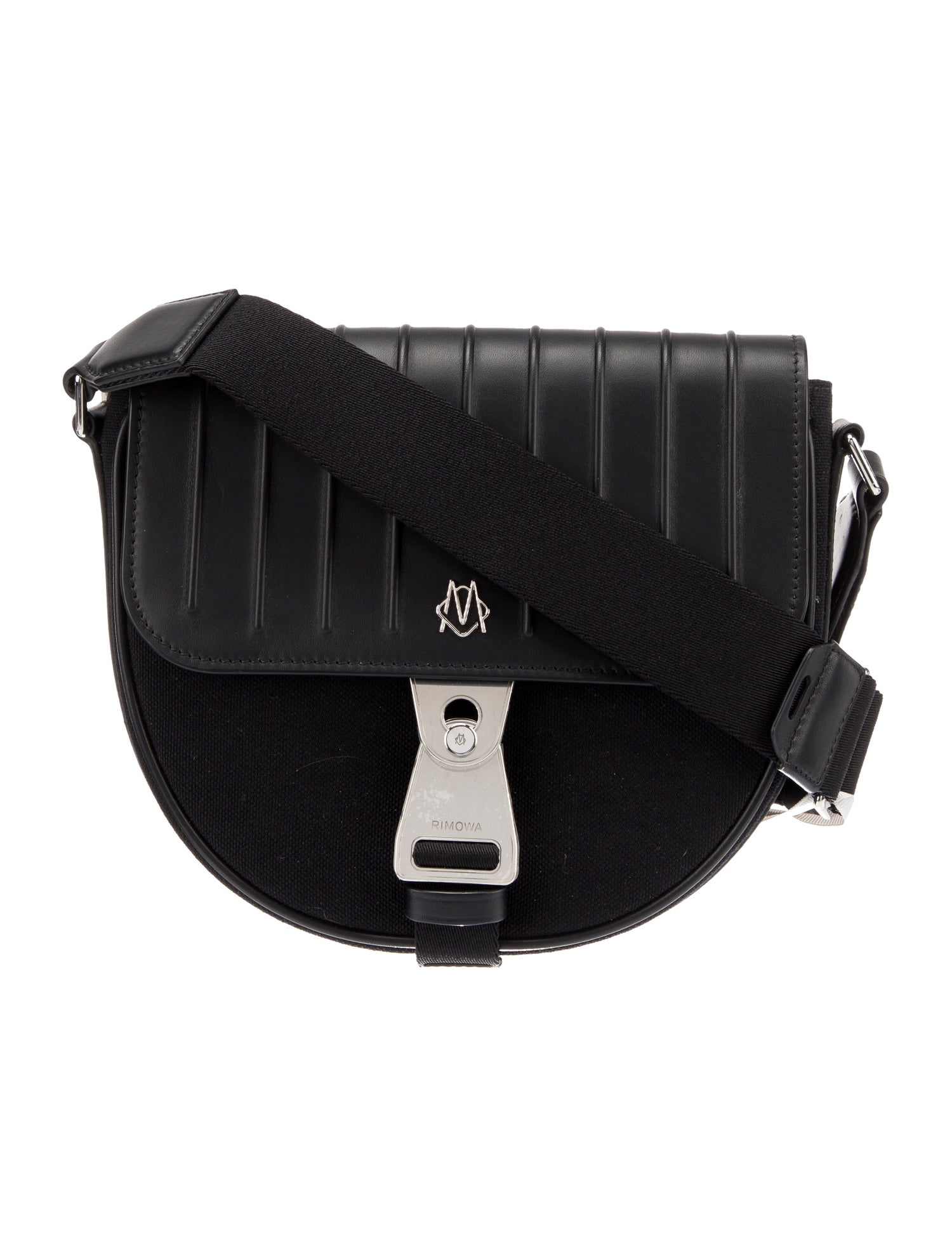 Rimowa Canvas Leather-Trimmed Crossbody Bag - Black Crossbody Bags ...