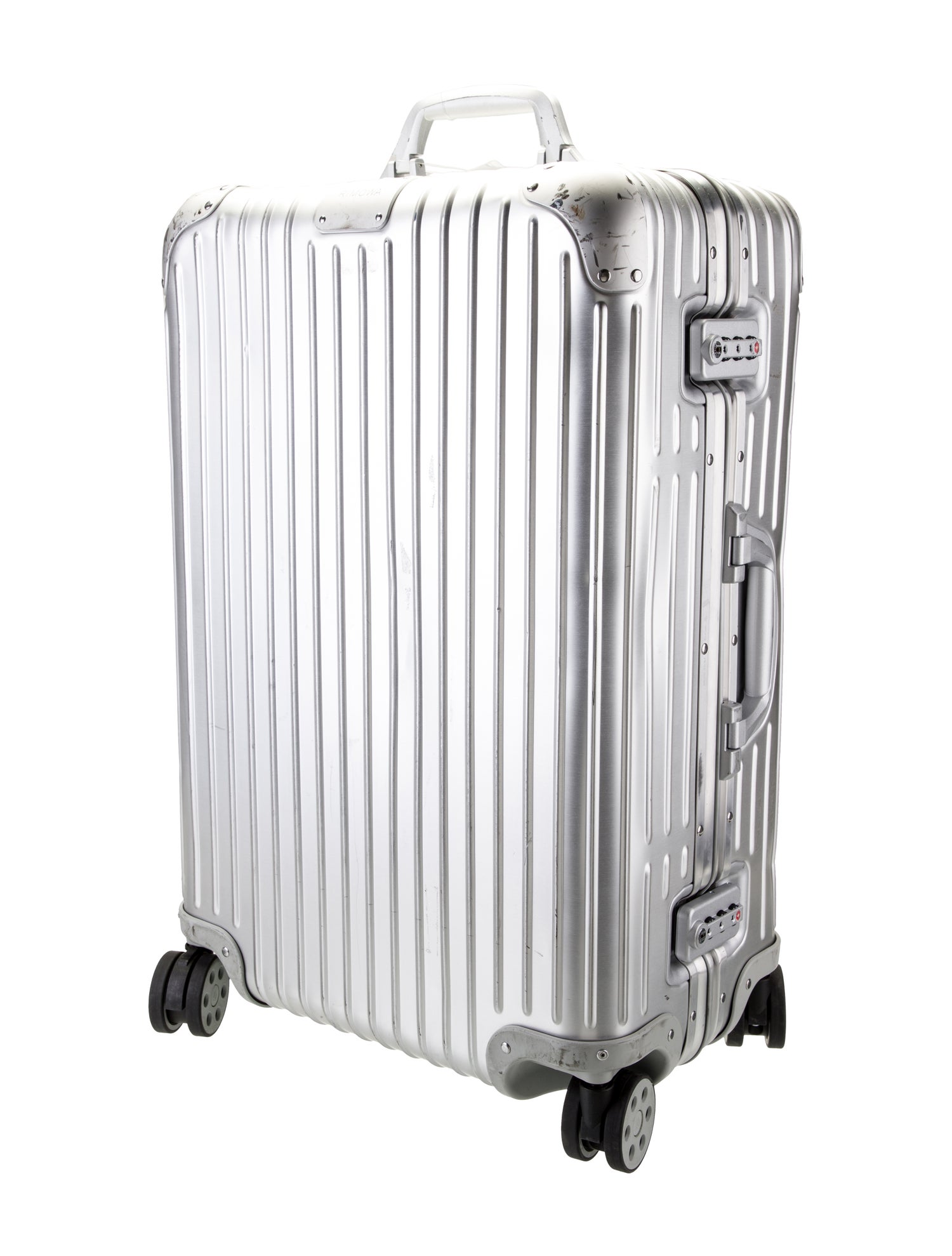 Rimowa Aluminum Rolling Suitcase - Metallic Suitcases, Luggage ...