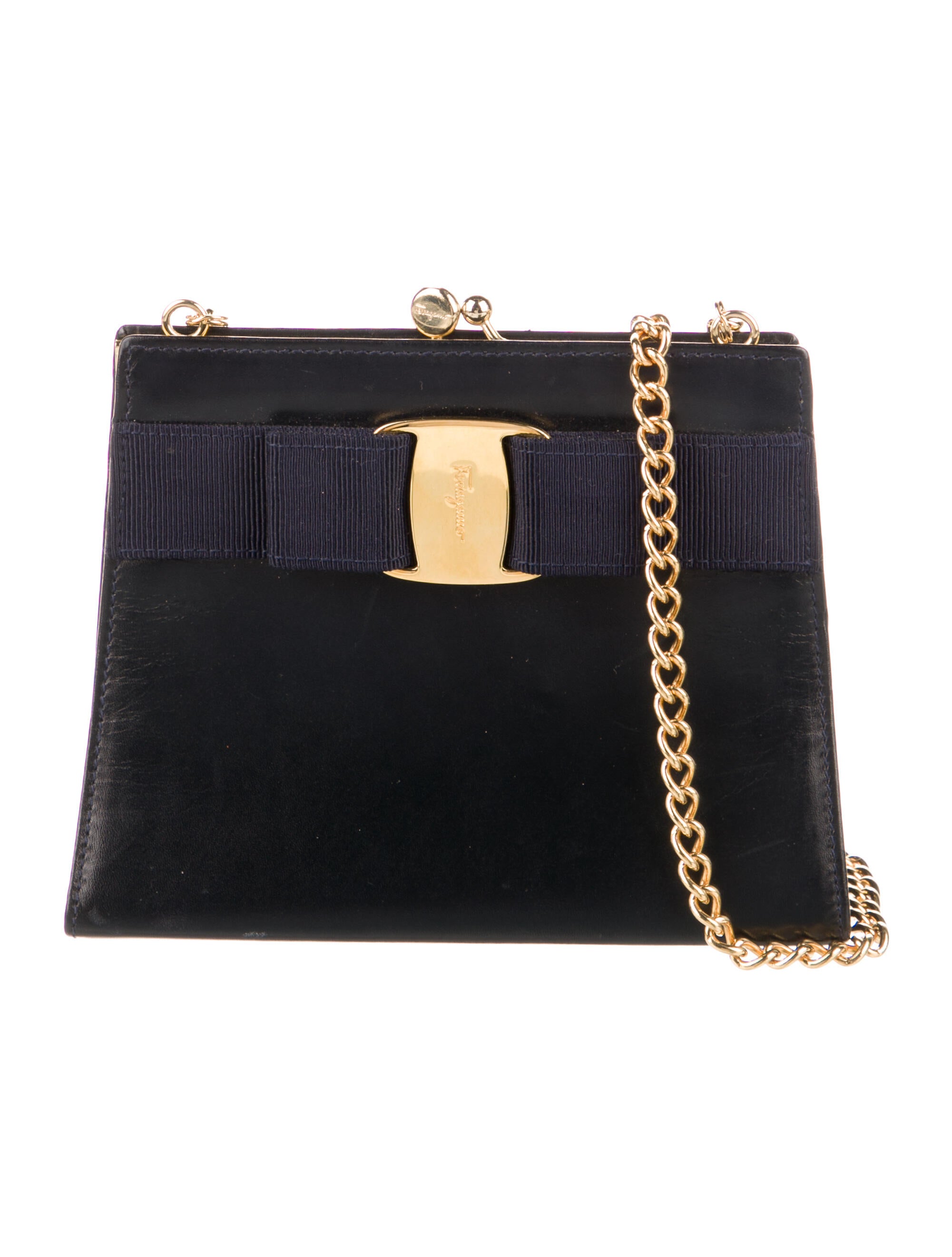 Salvatore Ferragamo Leather Mini Bag - Black Mini Bags, Handbags ...