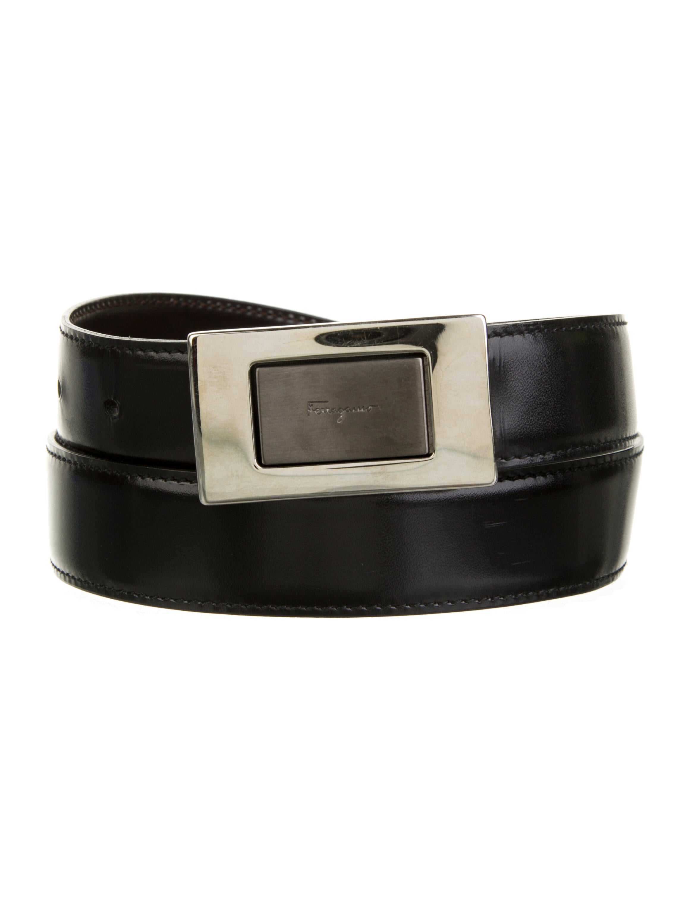 Salvatore Ferragamo Leather Belt Kit - Black Belts, Accessories ...