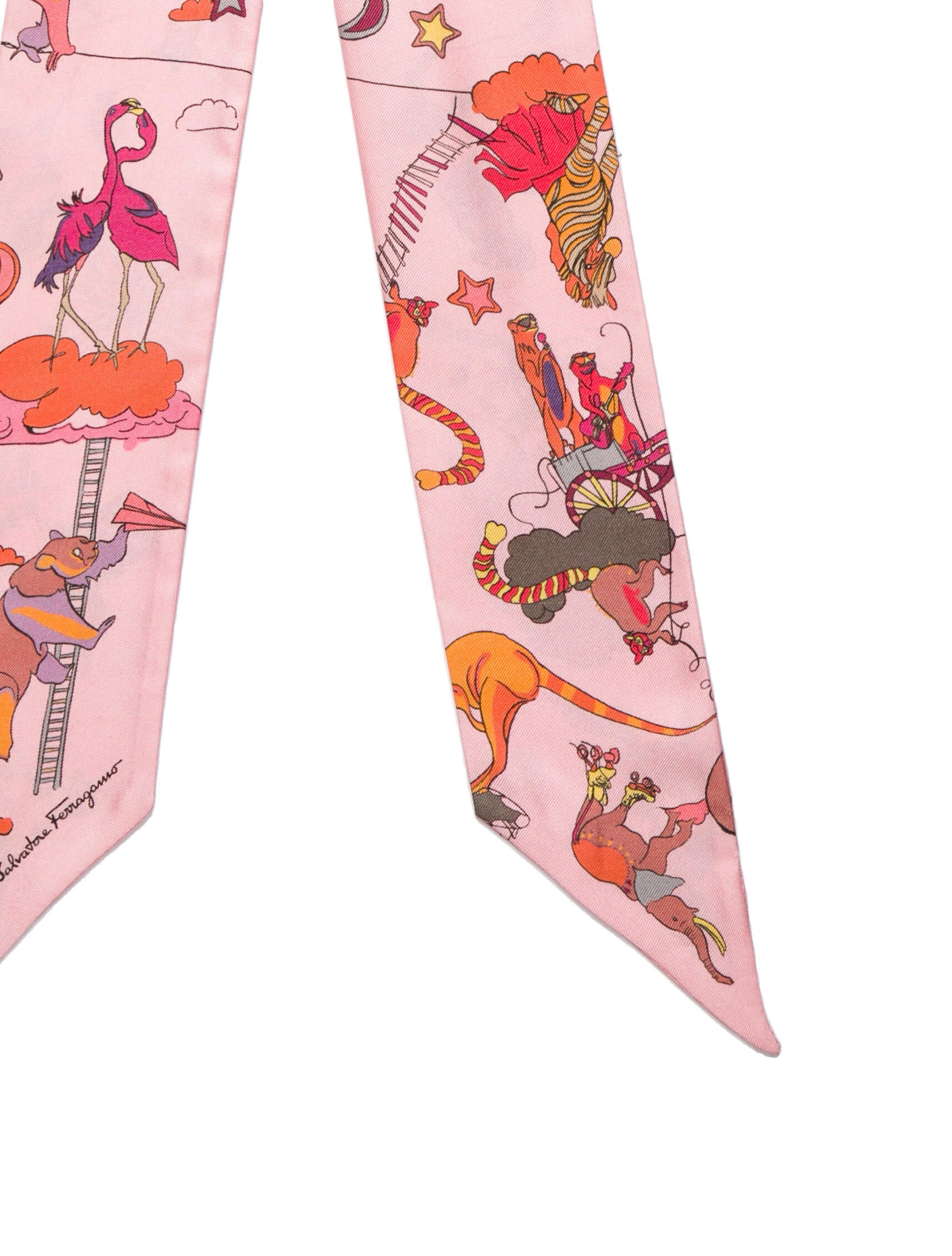 Salvatore Ferragamo Silk Floral Scarf w/ Tags - Scarves and Shawls ...